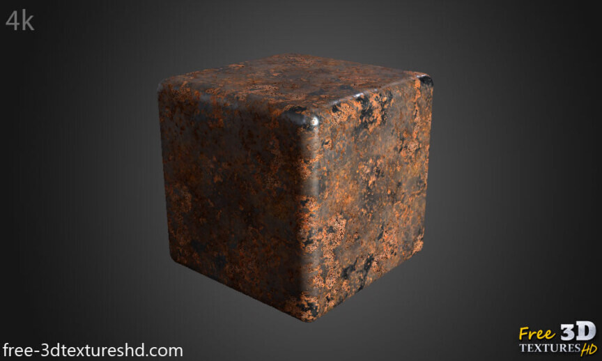 PBR Textures Free Download - Rusty Metal Iron 3D texture Material PBR ...