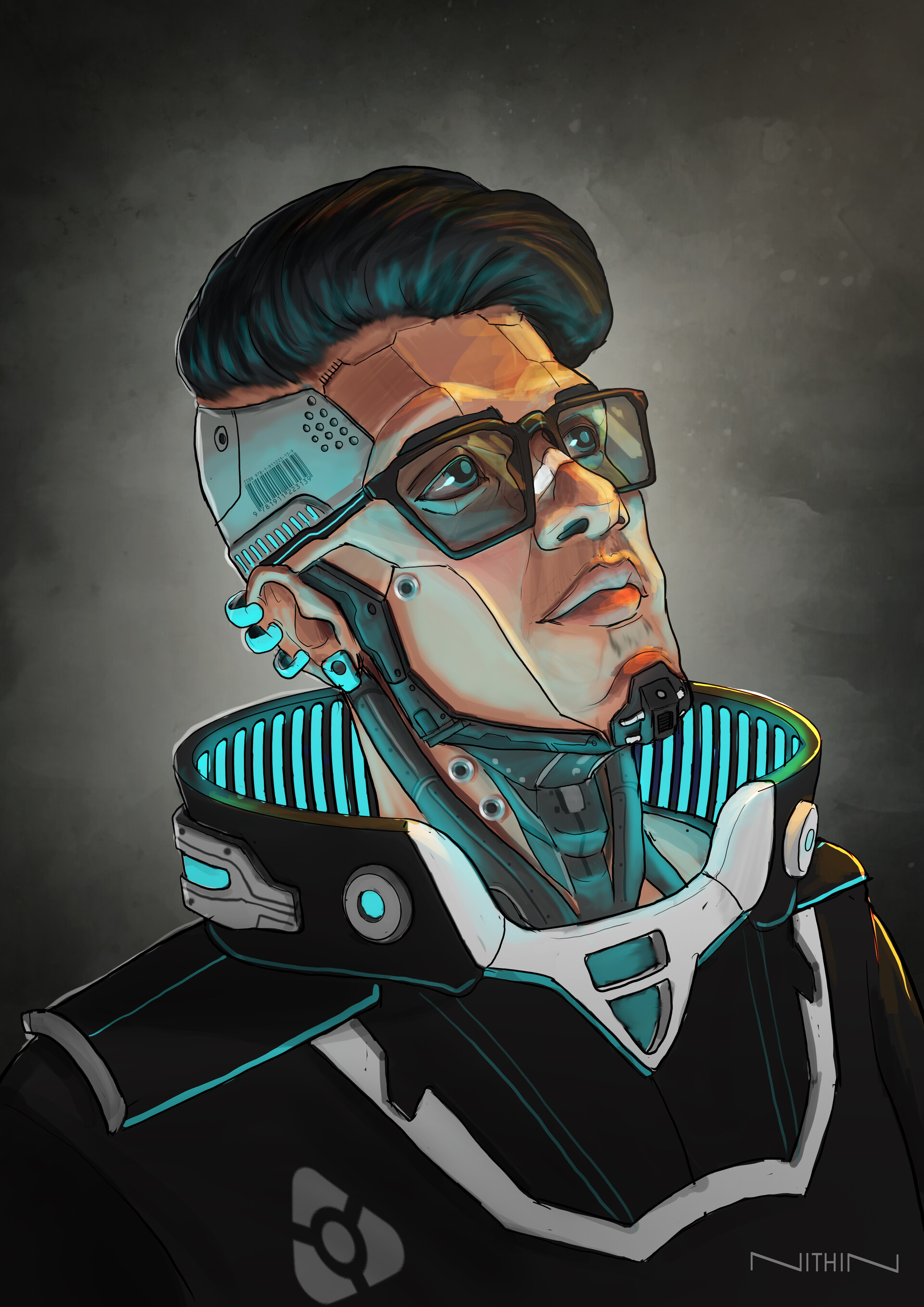 ArtStation - Sci-fi Self Portrait.