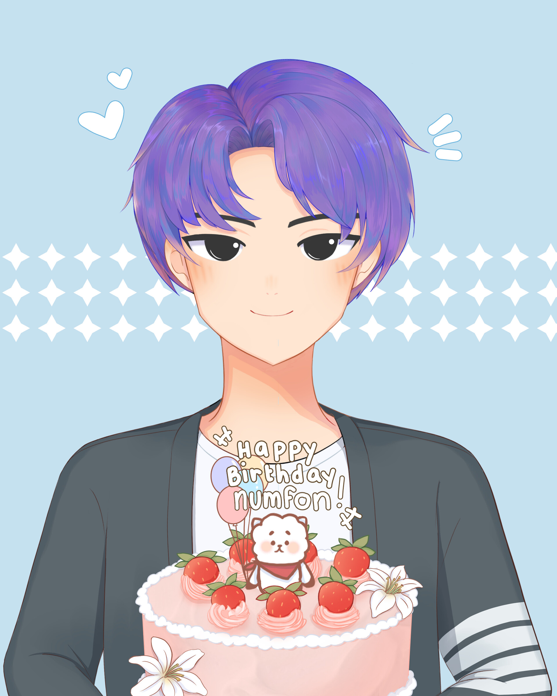 ArtStation - Half Body Blinking Animation Commission