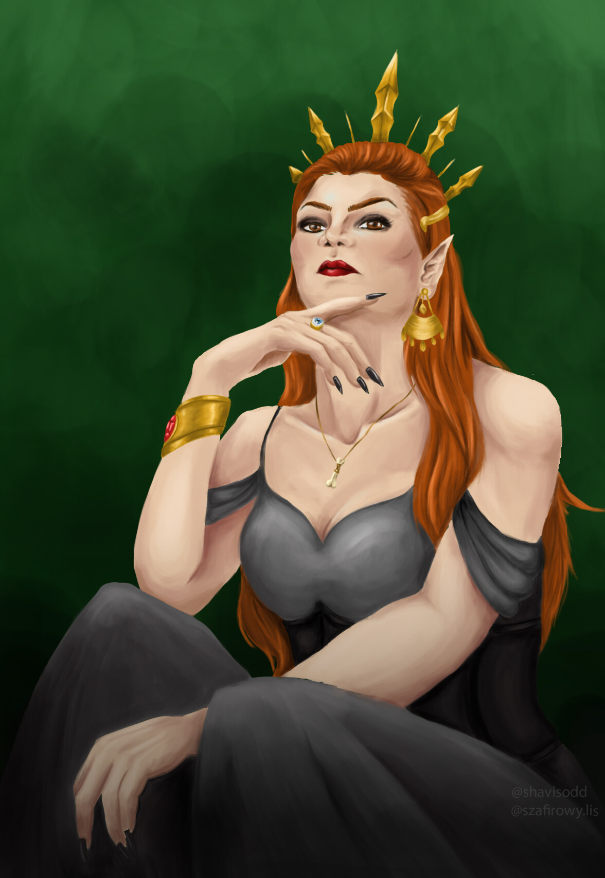 ArtStation - Amarantha, Queen under the Mountain