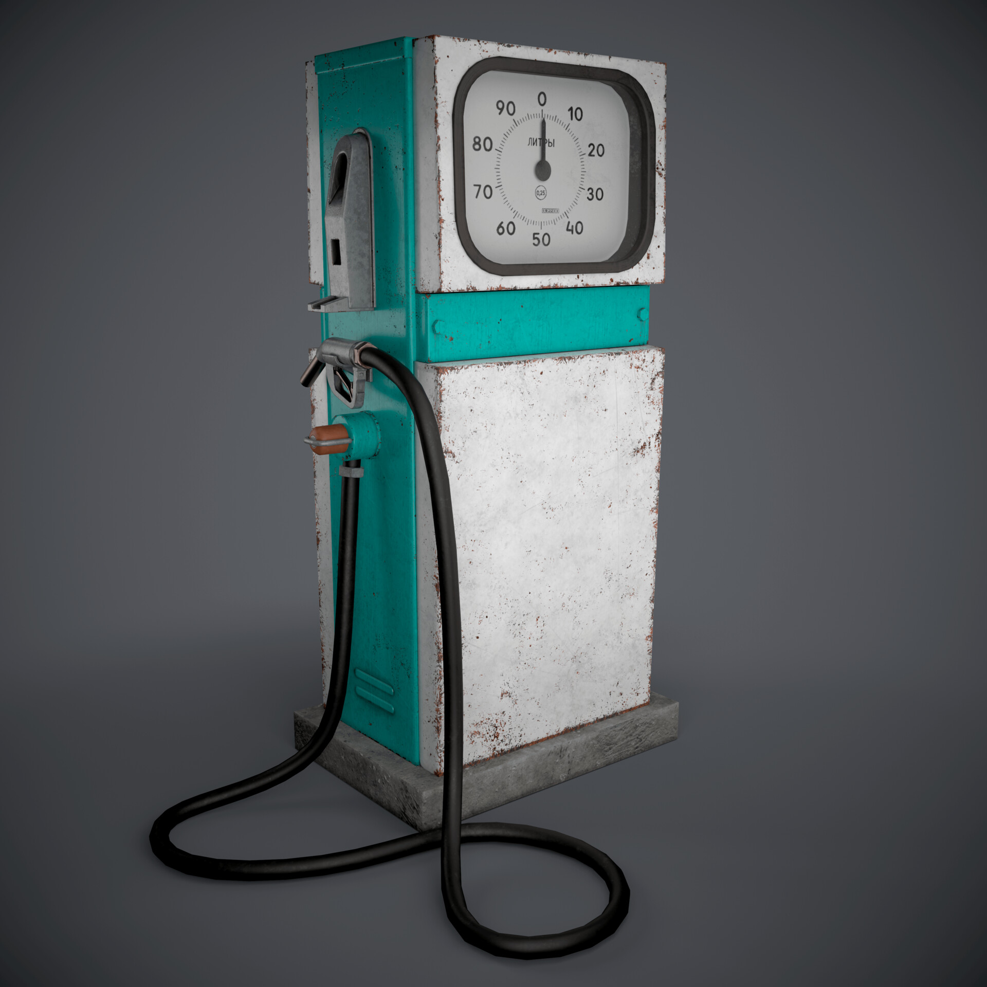 ArtStation - Soviet gas station