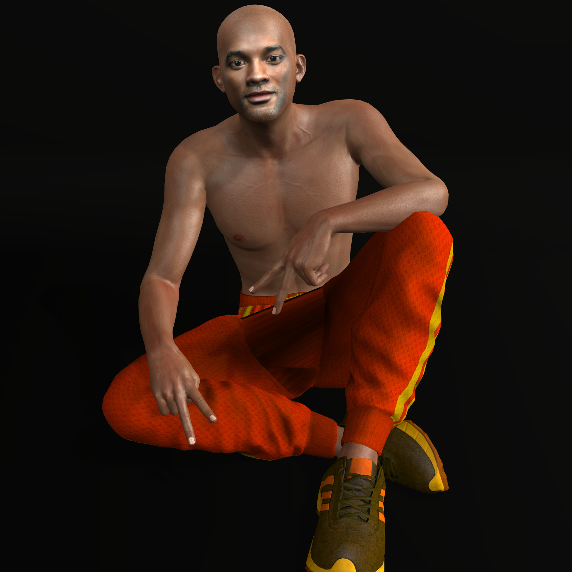 ArtStation - WILL SMITH WORKOUT