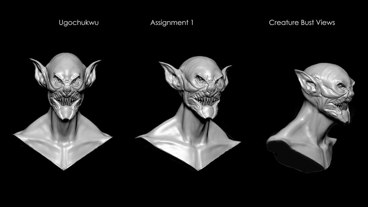 ArtStation - Creature_Bust