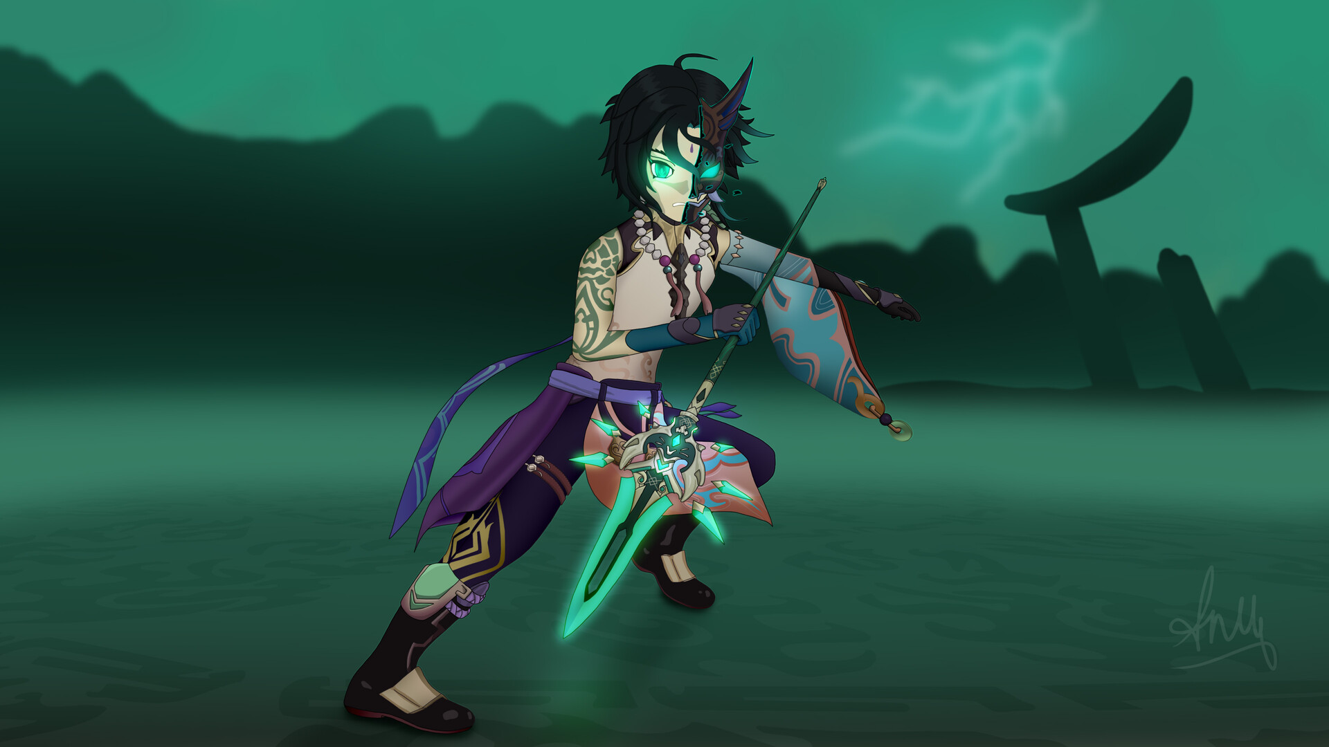 ArtStation - Xiao Genshin impact Fan Art