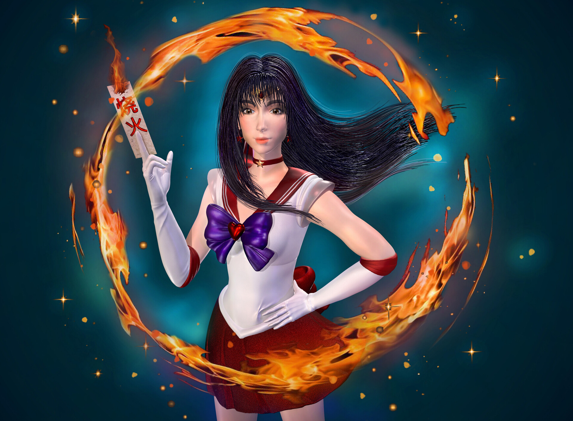 ArtStation - Sailor Mars