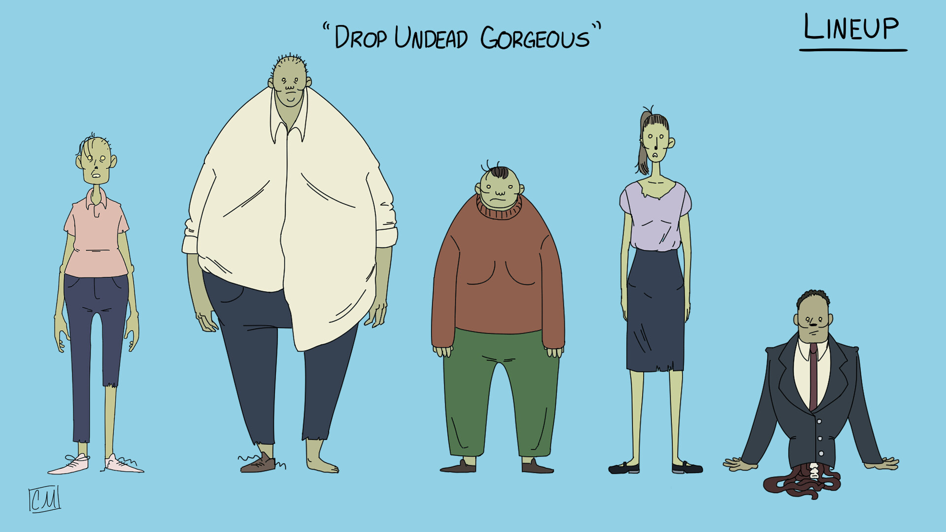 Charis Martin - Character lineup and turnarounds