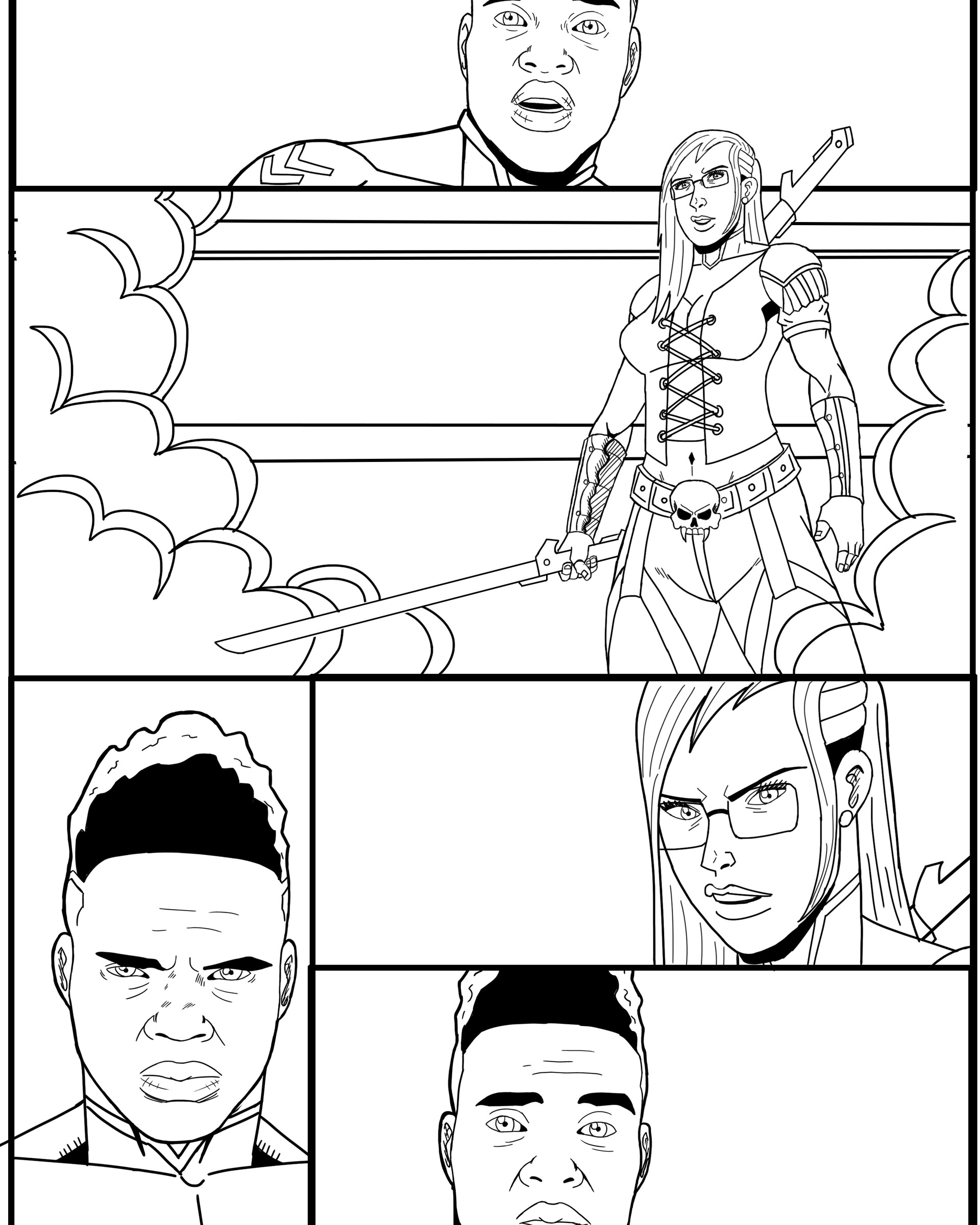 ArtStation - Gold bullet comic in progress