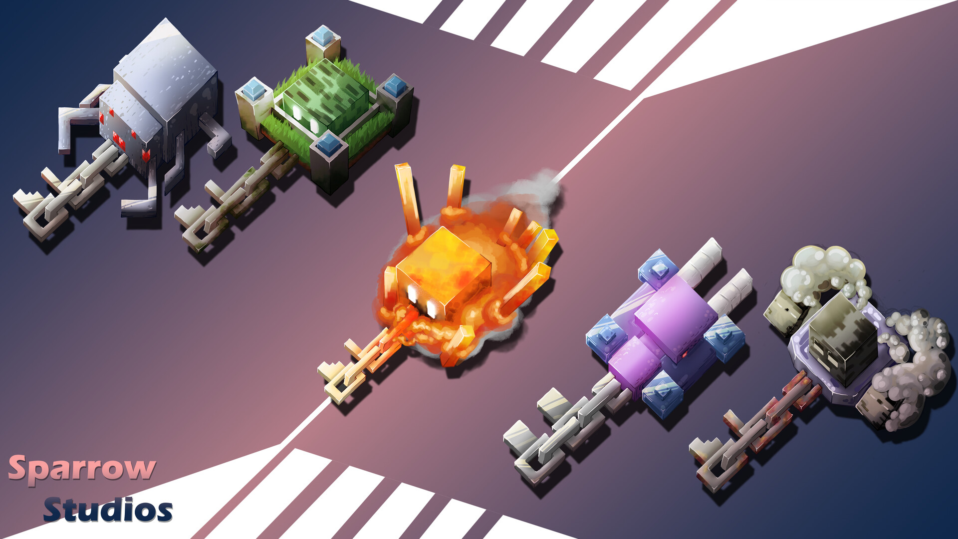 ArtStation - Keys for a minecraft server