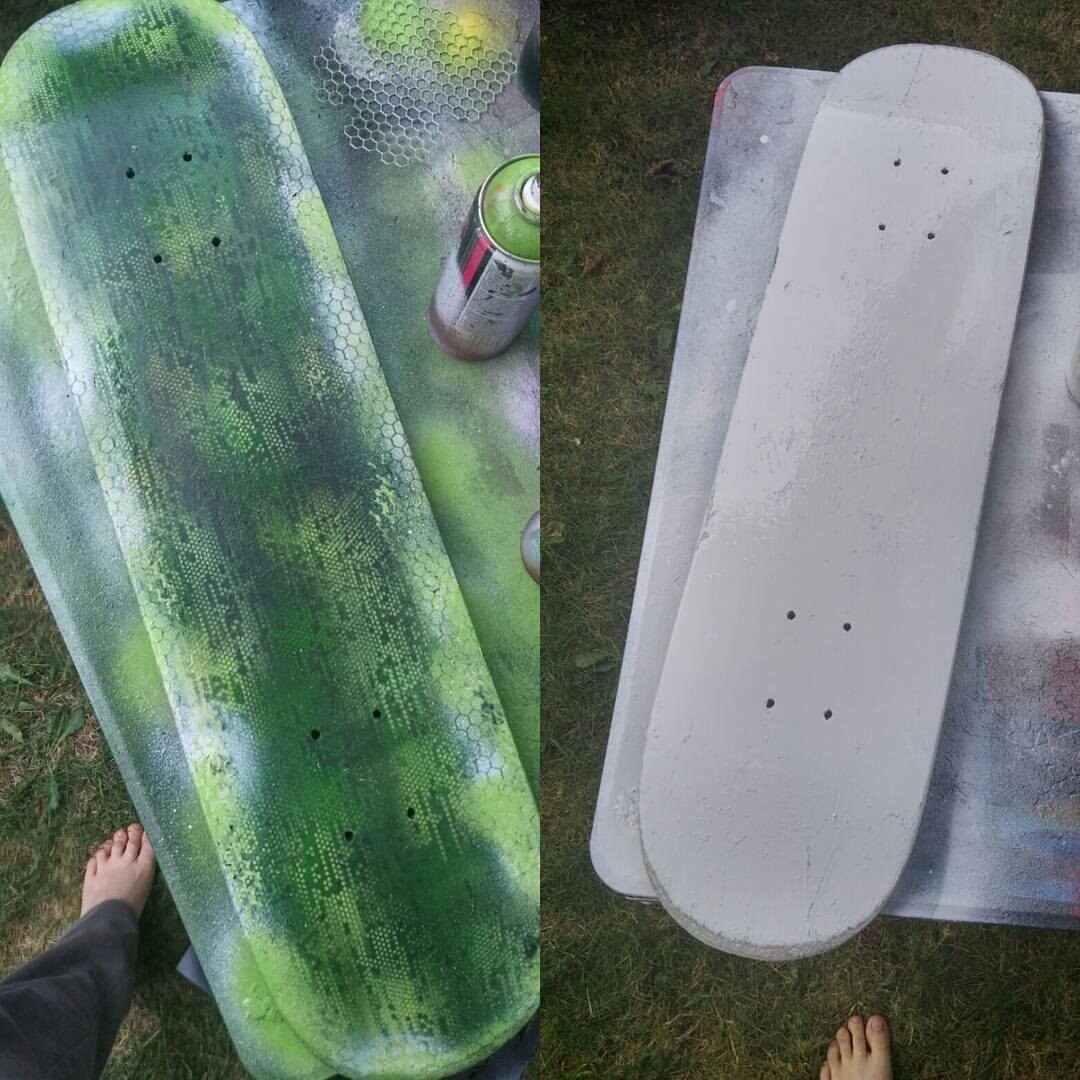 ArtStation - Digital skateboard - Custom spray paint