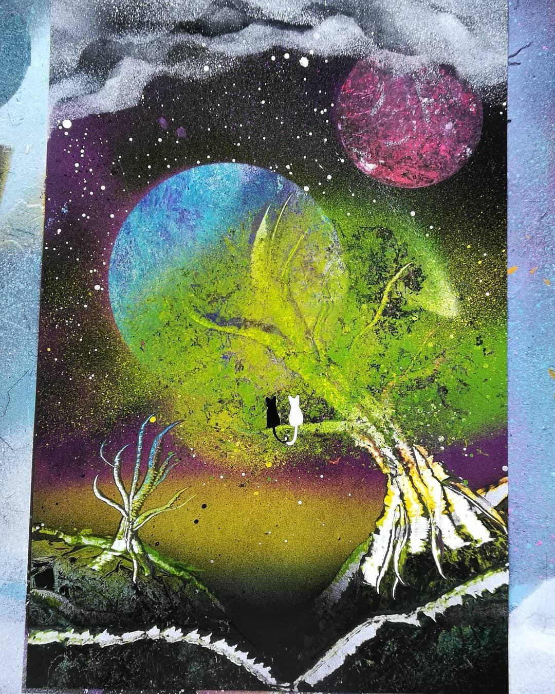 ArtStation - Cats in Love - Custom Spray Paint