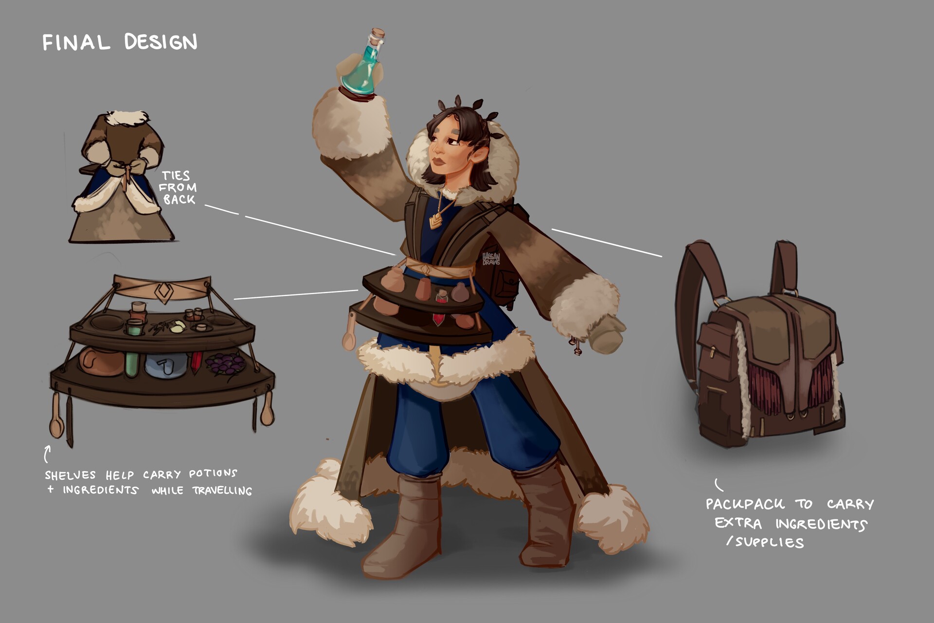 ArtStation - Potion Merchant (Charcater Design)
