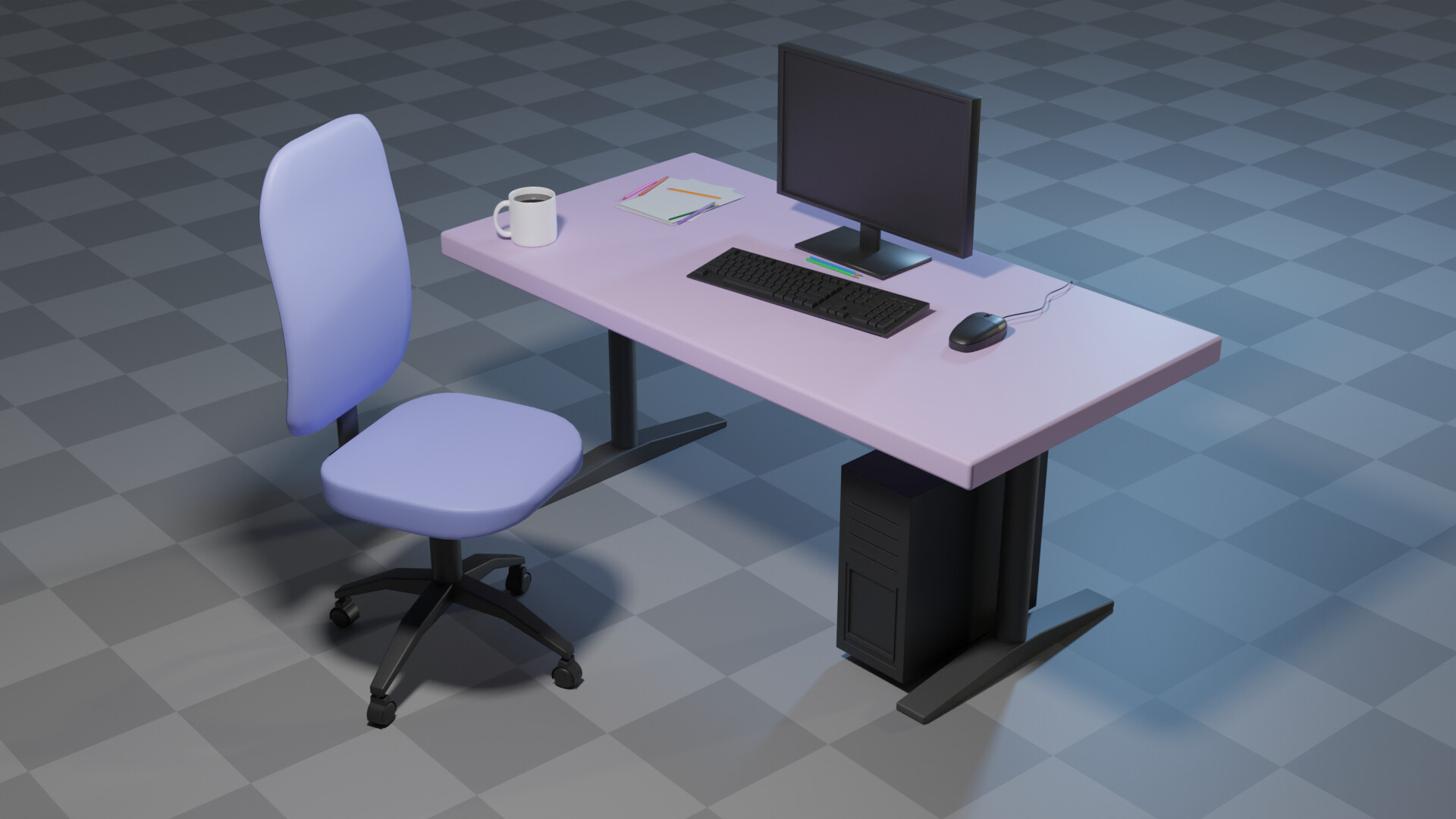 ArtStation - Office Props Pack 01