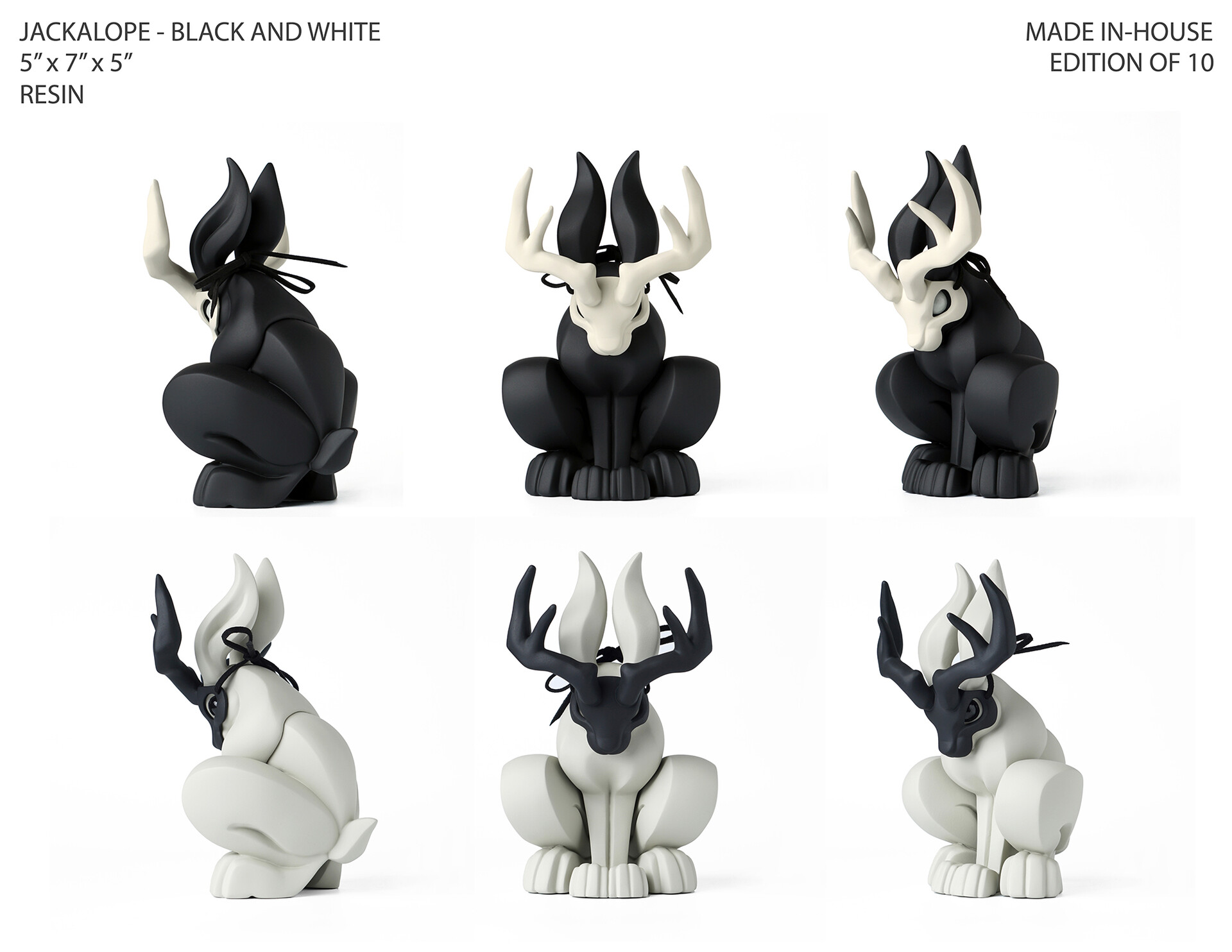 ArtStation - Jackalope Black and White