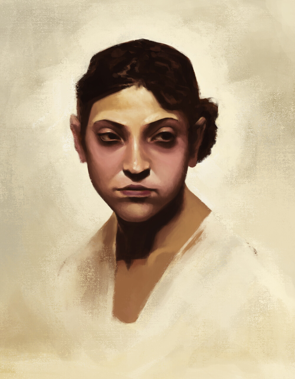 ArtStation - Study - John Singer Sargent: Head Of A Capri Girl