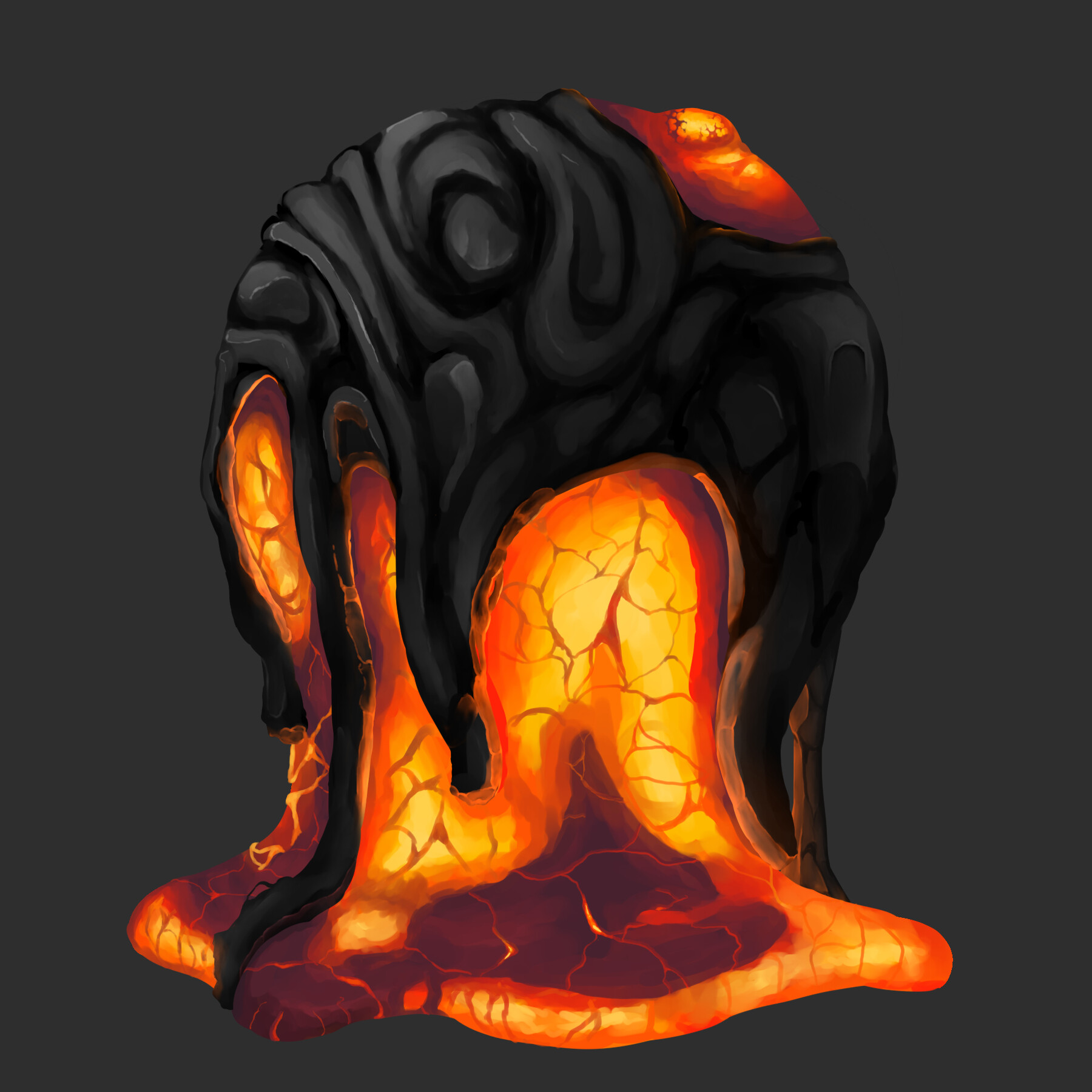 ArtStation - Lava Texture Study