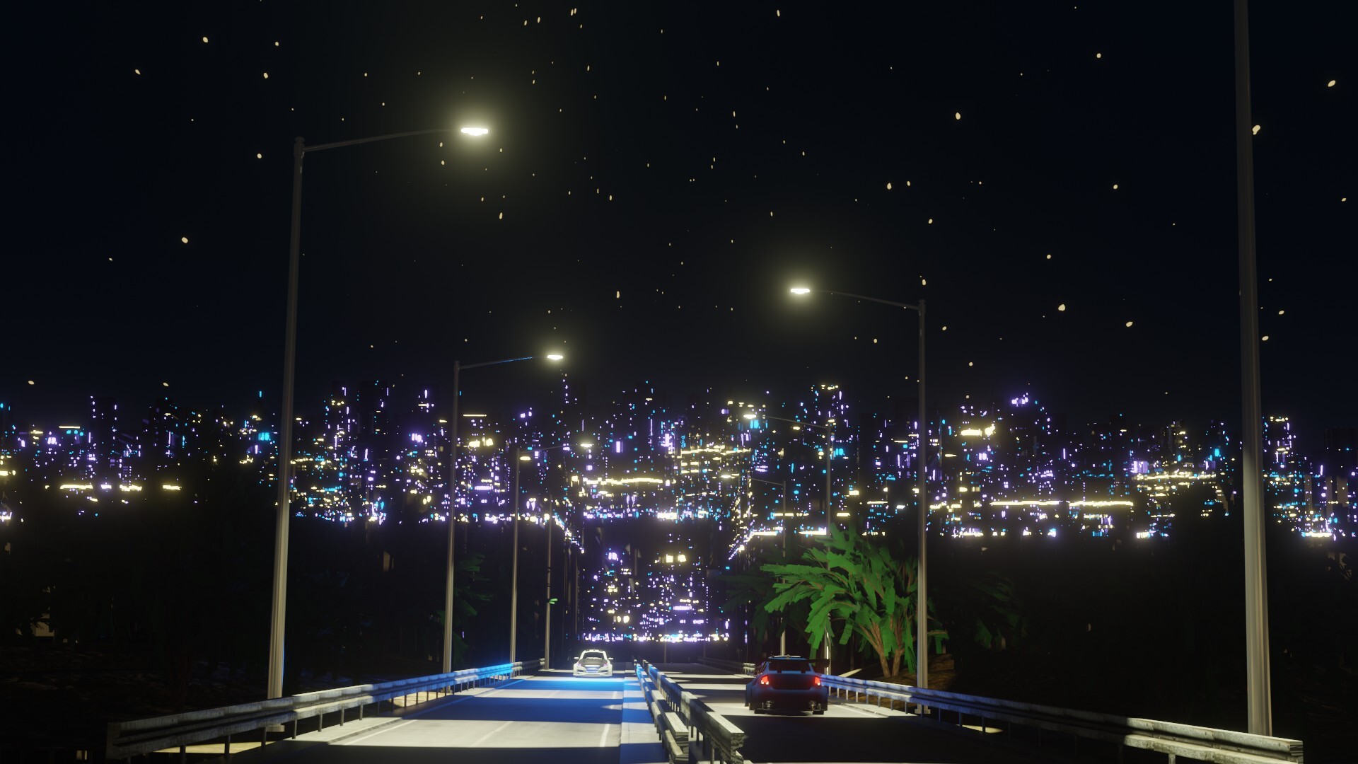 ArtStation - Night City Scene