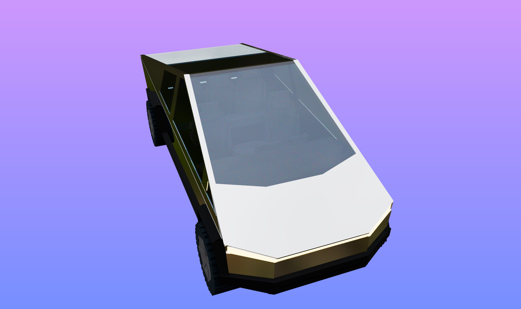 ArtStation - Tesla cybertruck VoxEdit