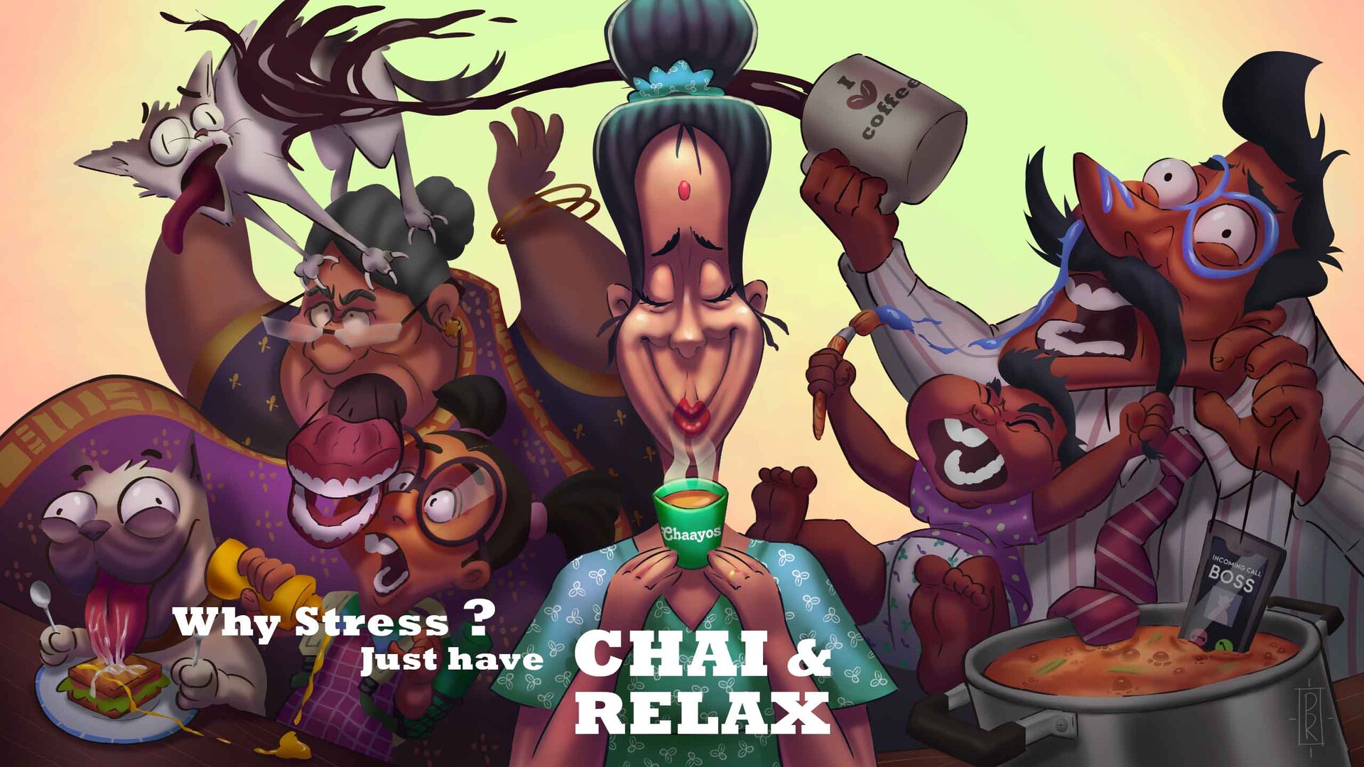 ArtStation - Chaayos Illustration