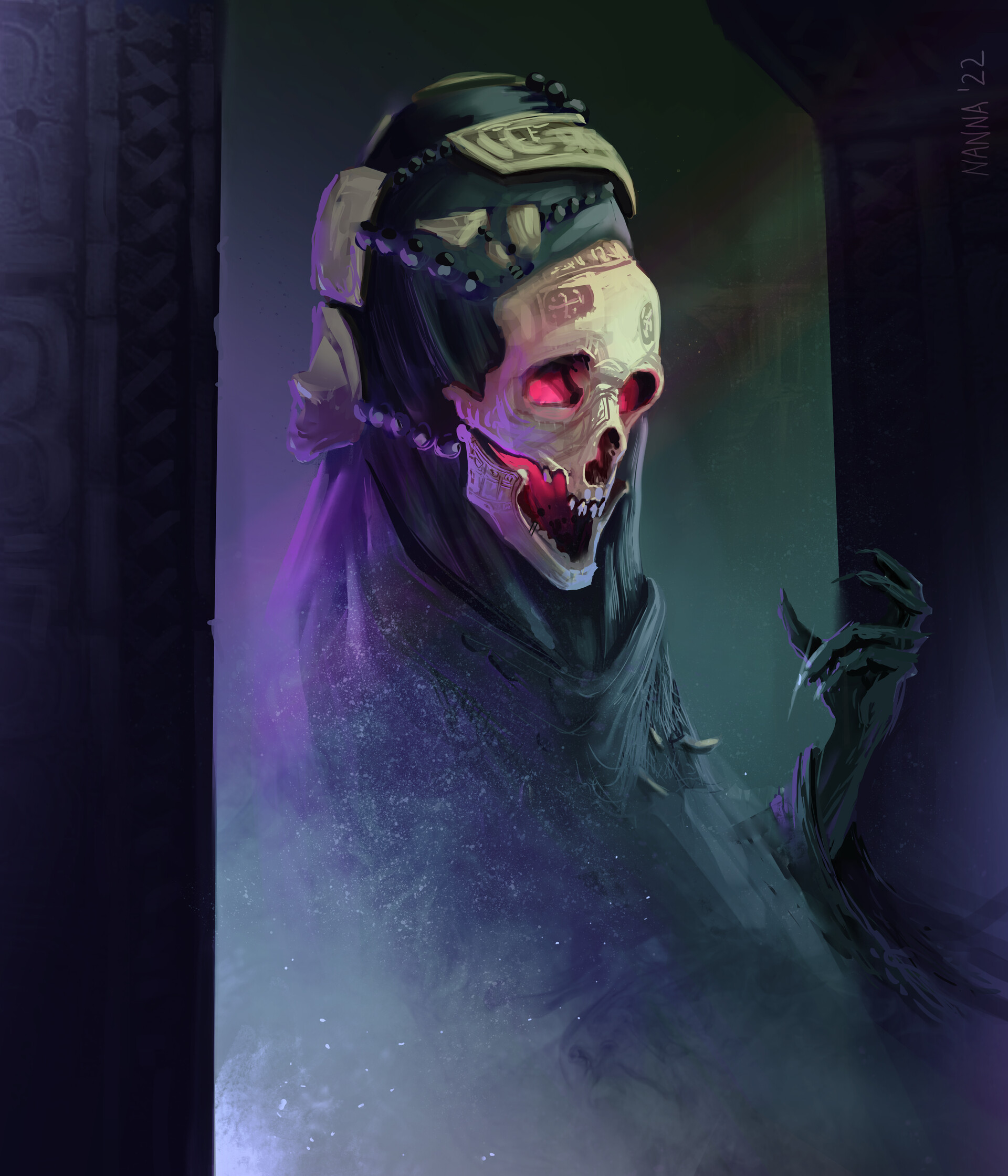 ArtStation - Temple necromancer