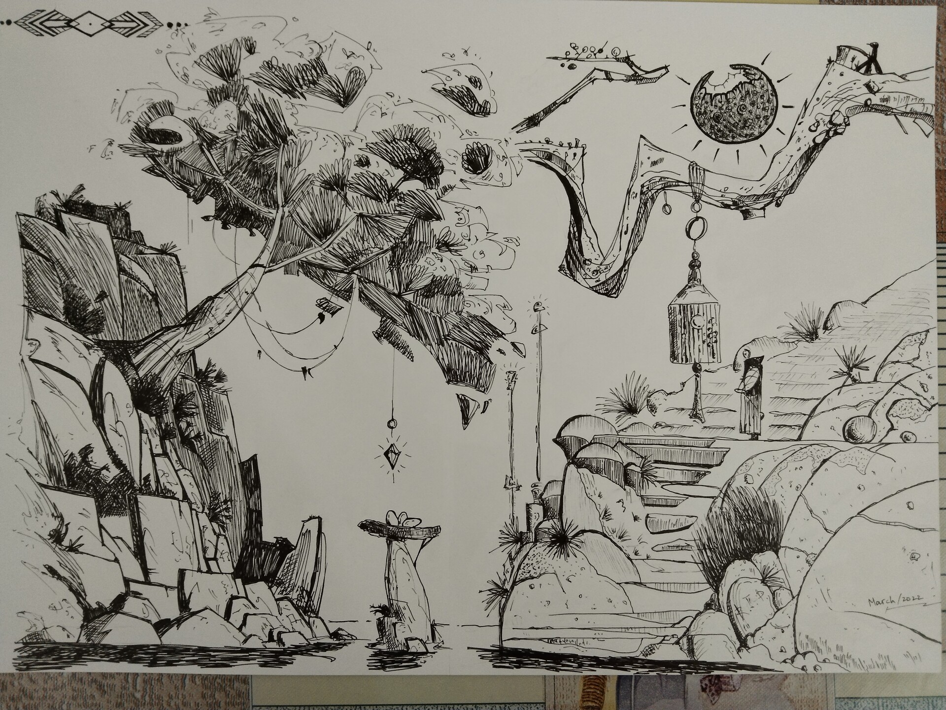 Fantasy World Drawing