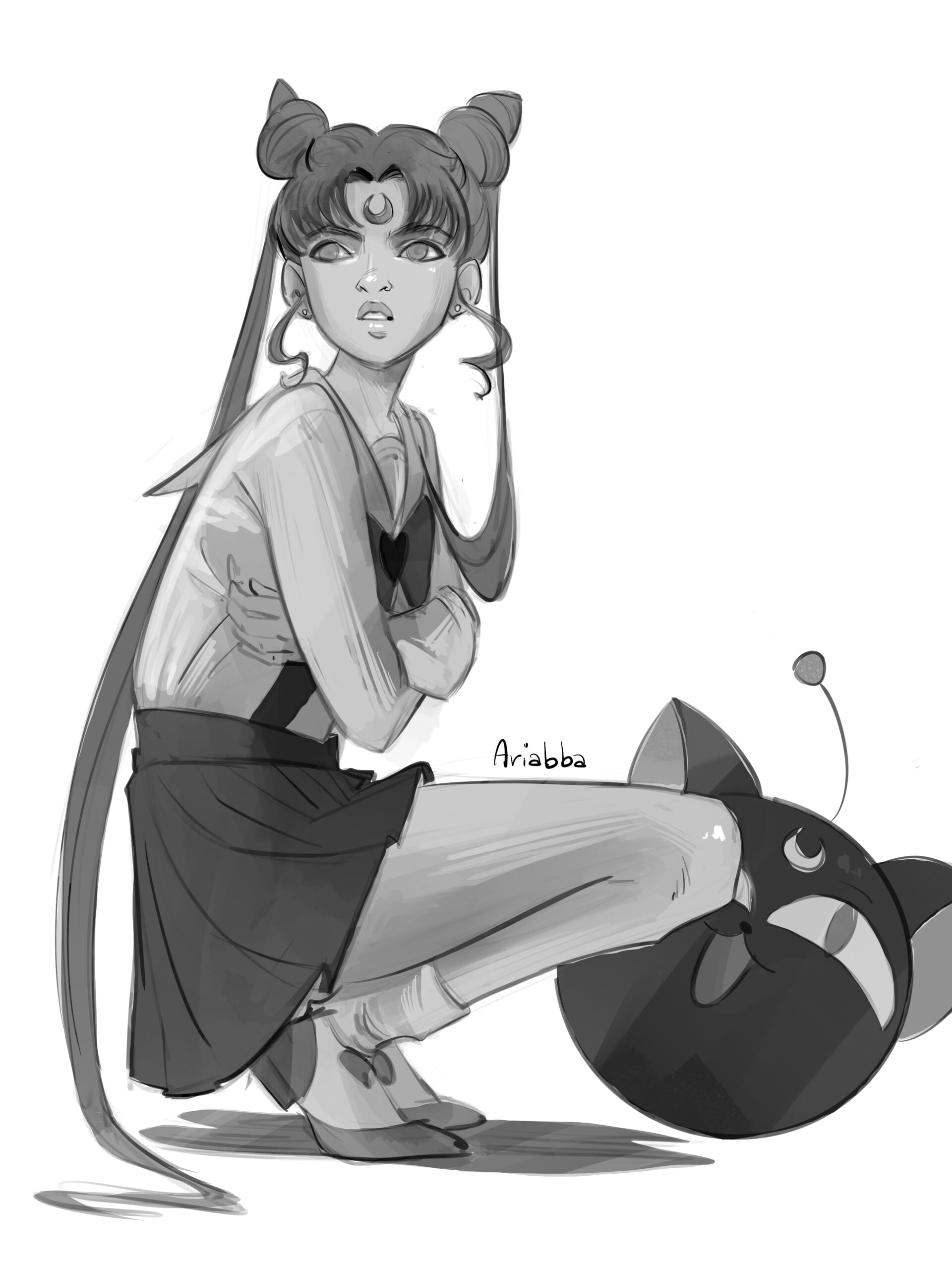 ArtStation - Just a quick Chibiusa sketch