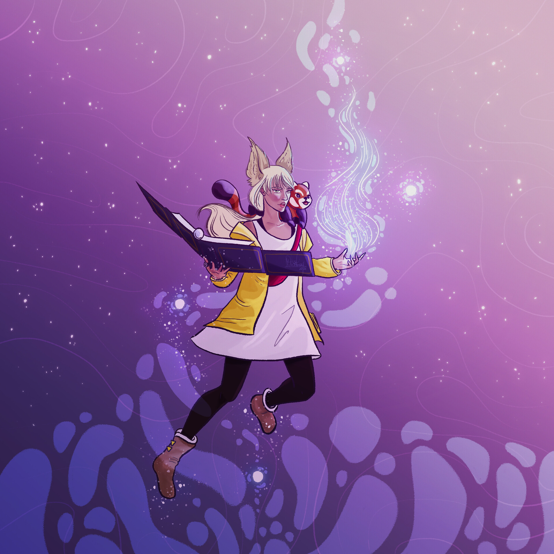 ArtStation - Magic Red Panda