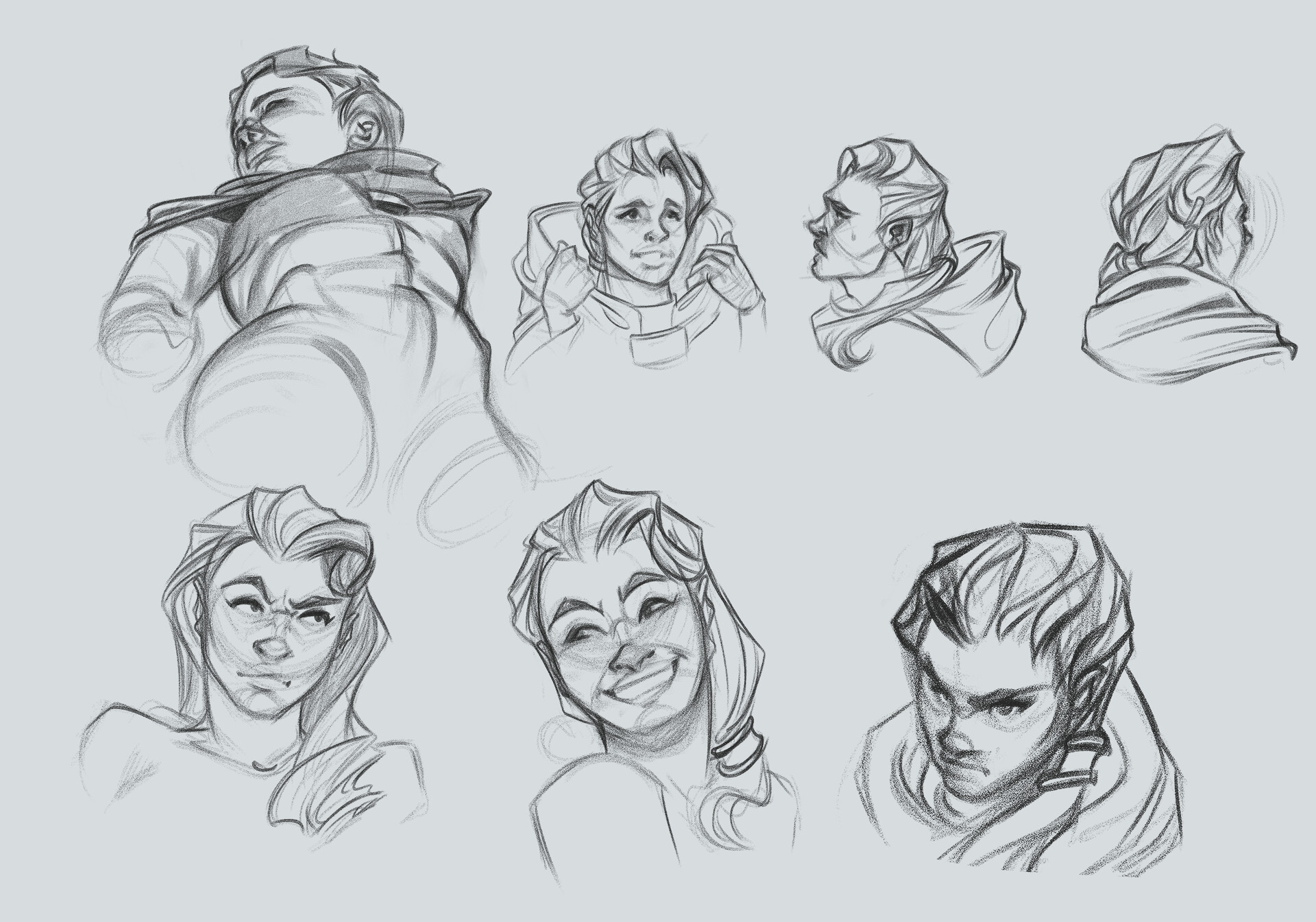 ArtStation - Comic characters expressions