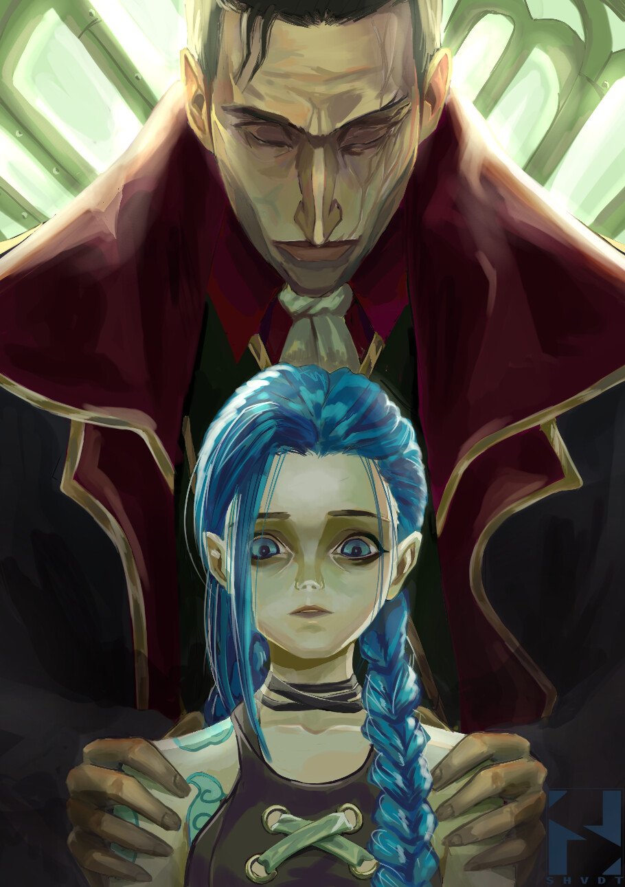 ArtStation - Jinx and Silco from Arcane