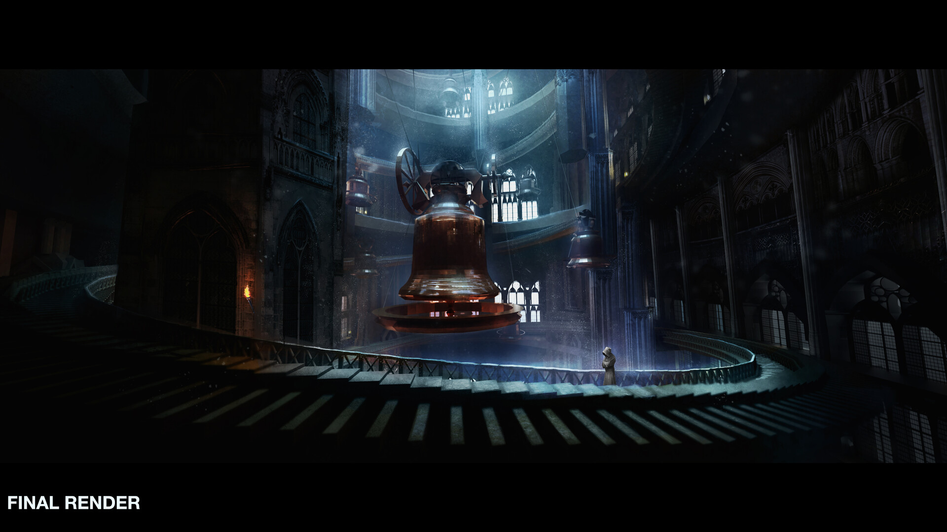 ArtStation - Snow Temple Bell Tower