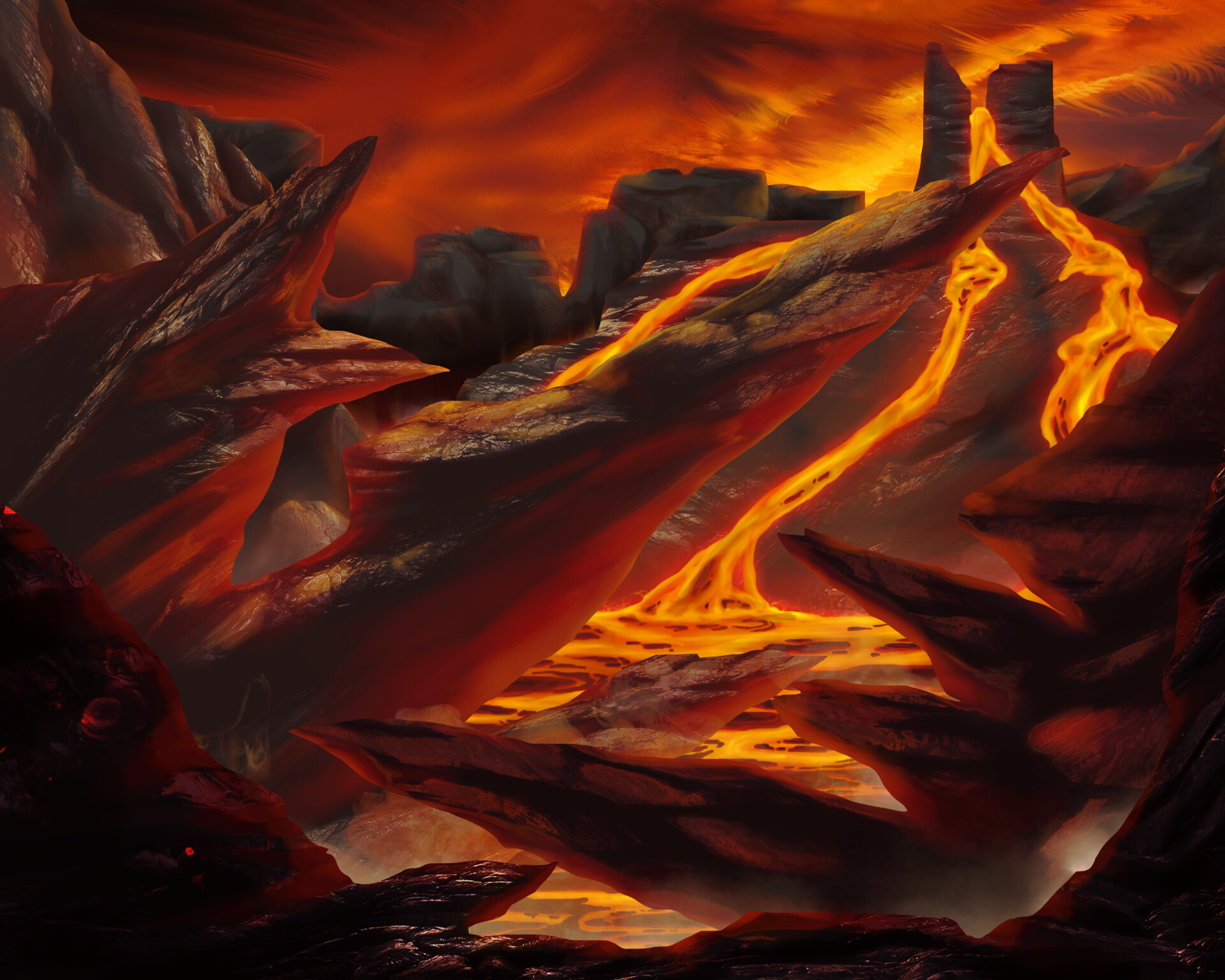 ArtStation - Volcano Landscape