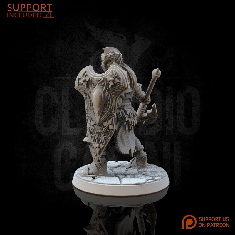 ArtStation - Hight elf paladin miniature