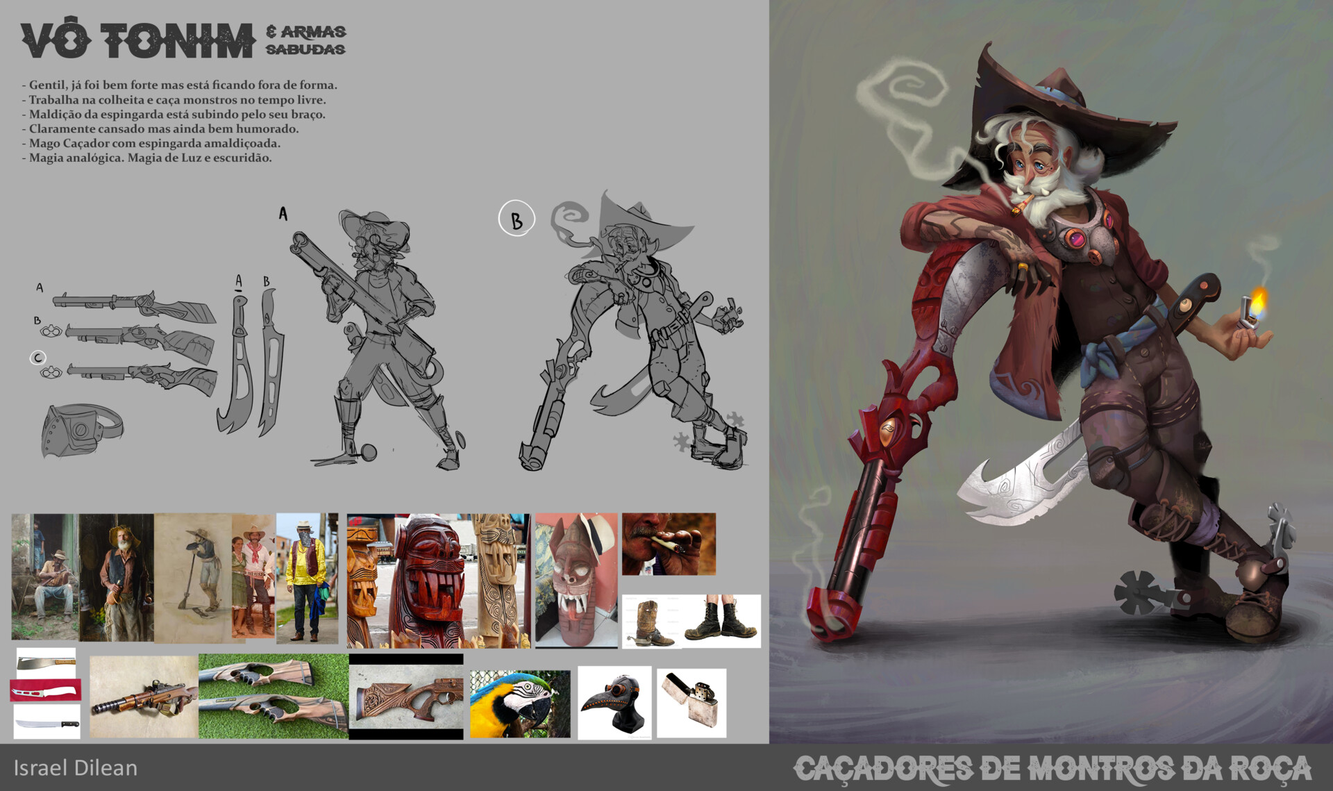 ArtStation - Monster hunter grandpa - character design