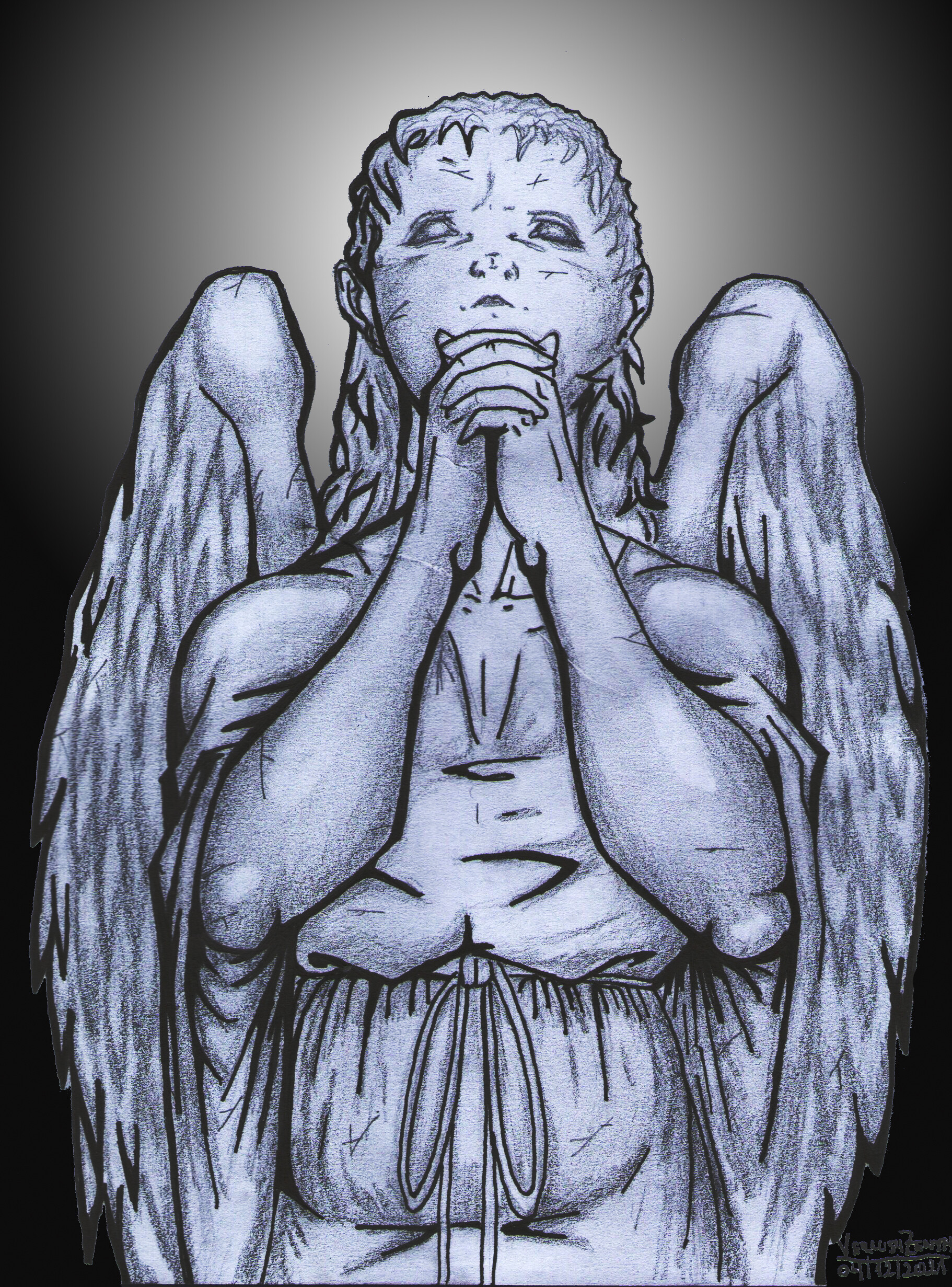 ArtStation - Ángel rezando