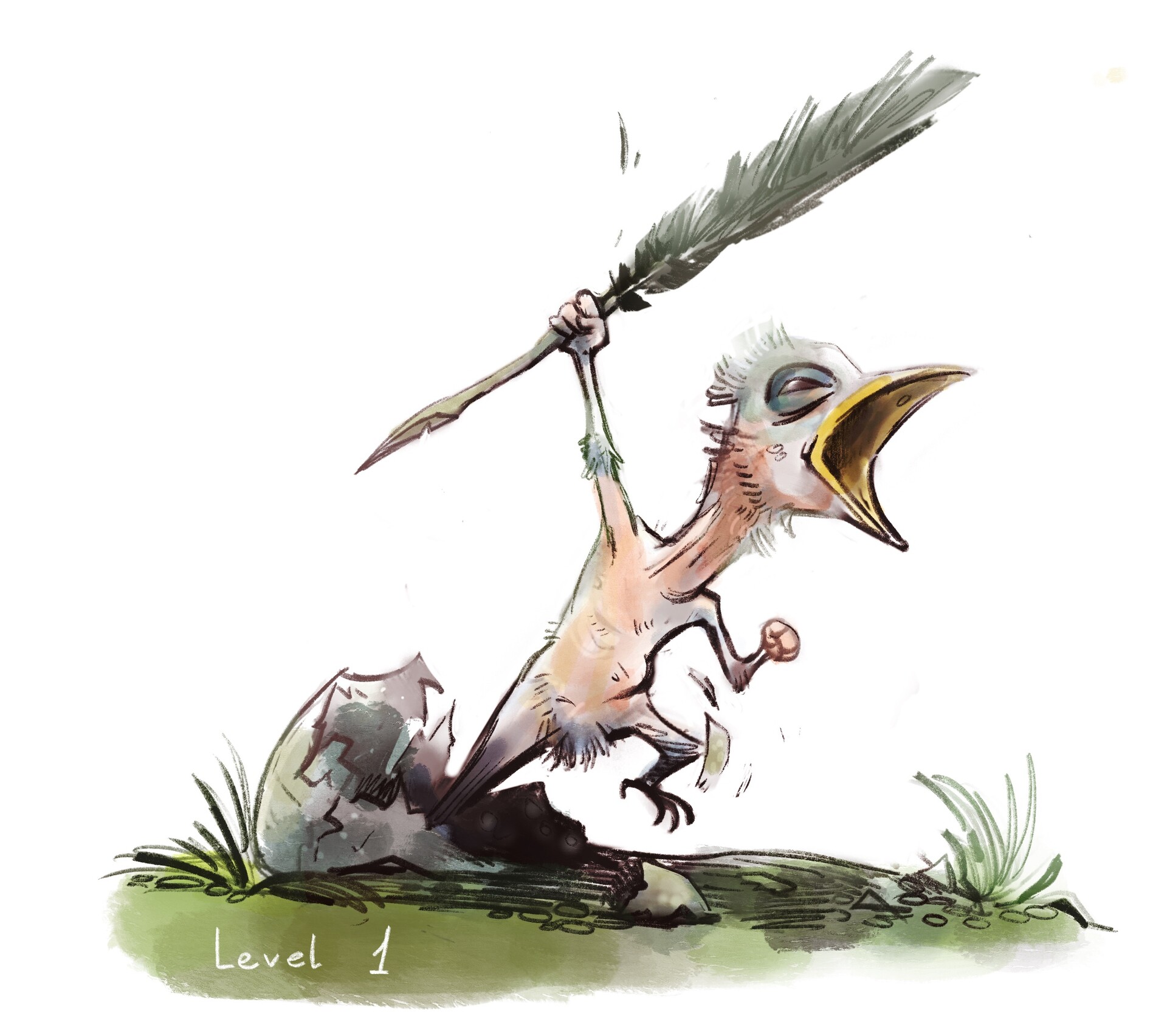 ArtStation - Level 1 Bird Warrior
