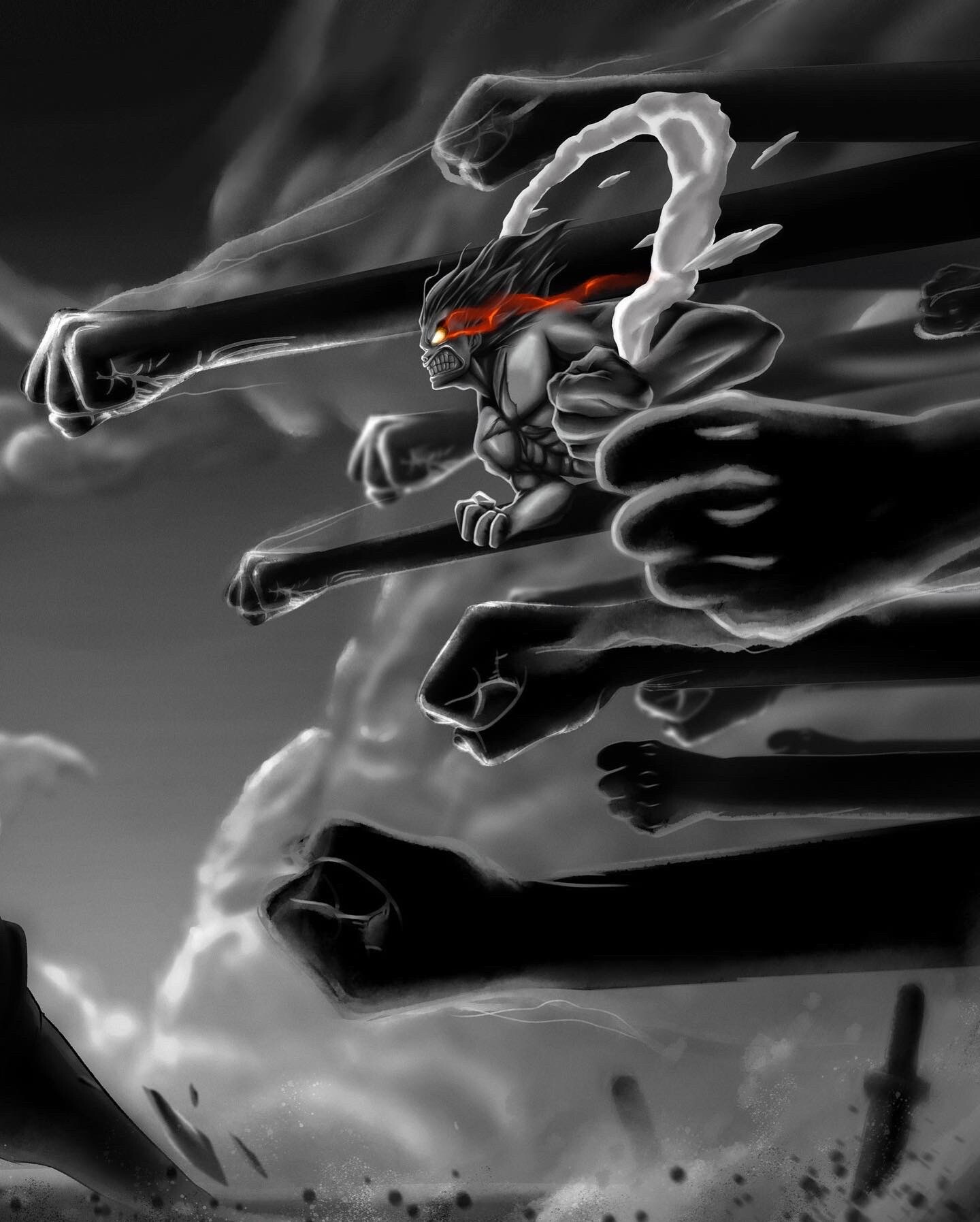 DUKE +RAN - Luffy vs Kaido | Fanart One Piece