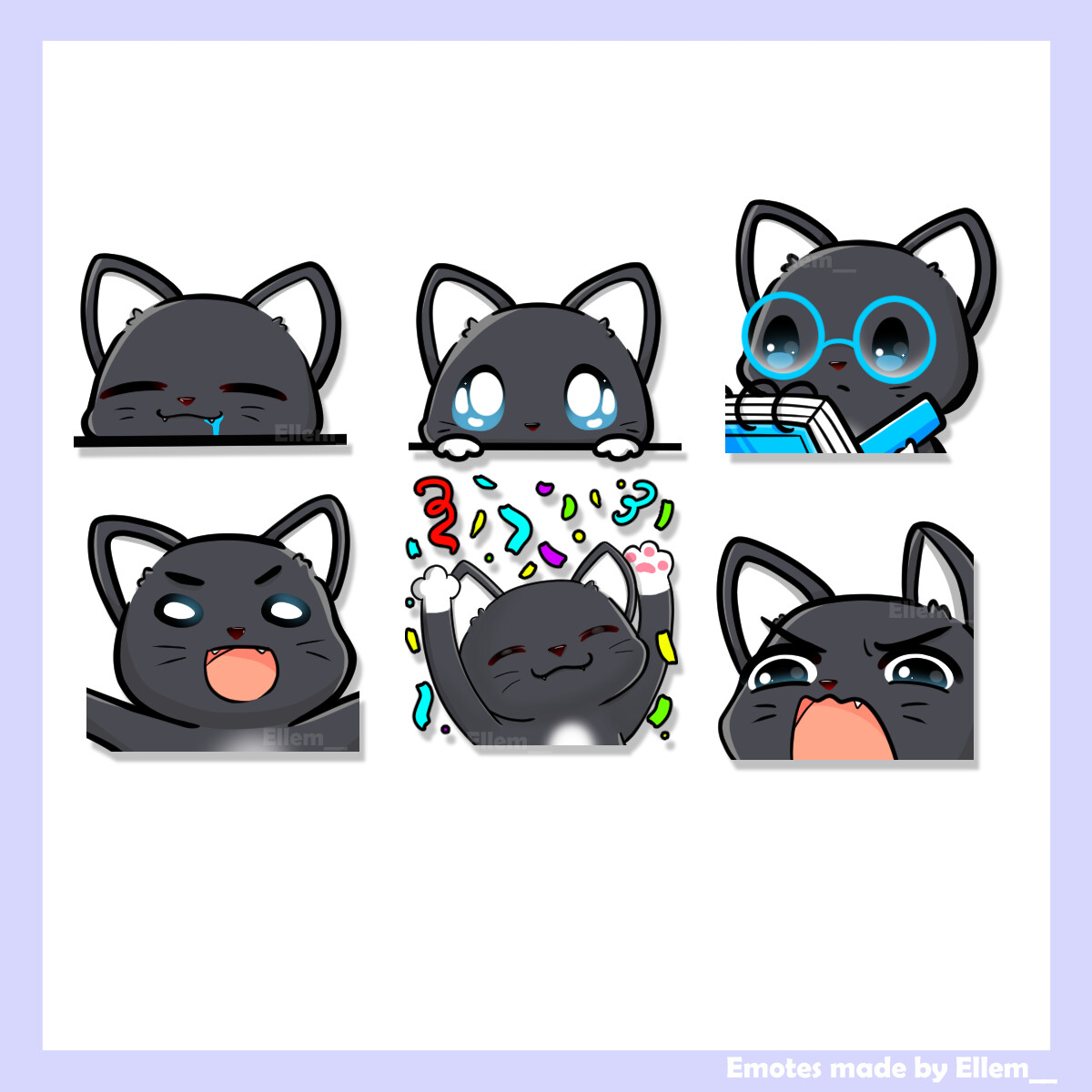 ArtStation - Twitch emotes commission for Oni_Baloni