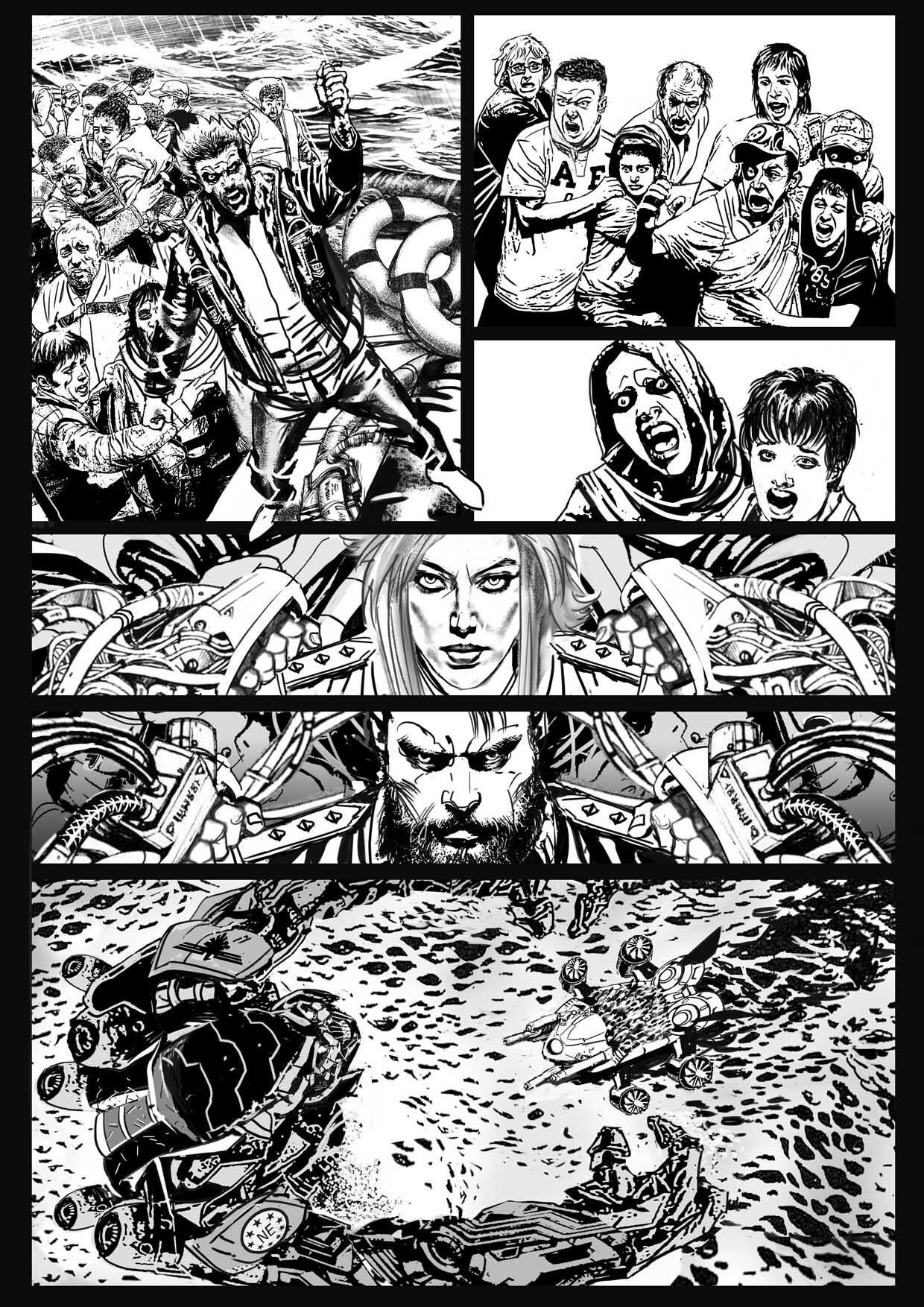 ArtStation - "HANGAR 66" graphic novel pages