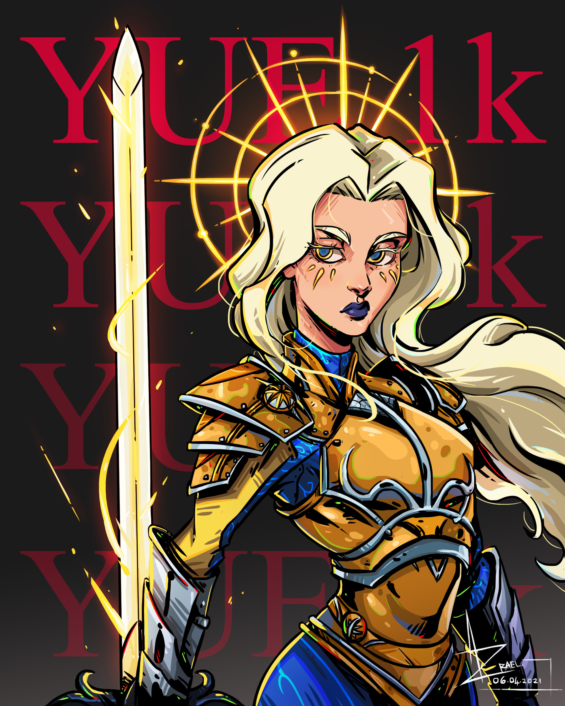 ArtStation - Paladin of Light, Yue_s_art DTIYS