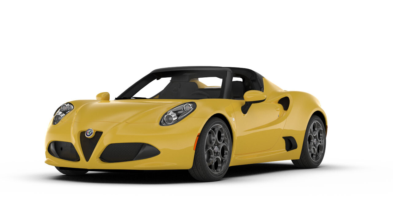ArtStation - Alfa_Romeo_4C_Spider_roadster