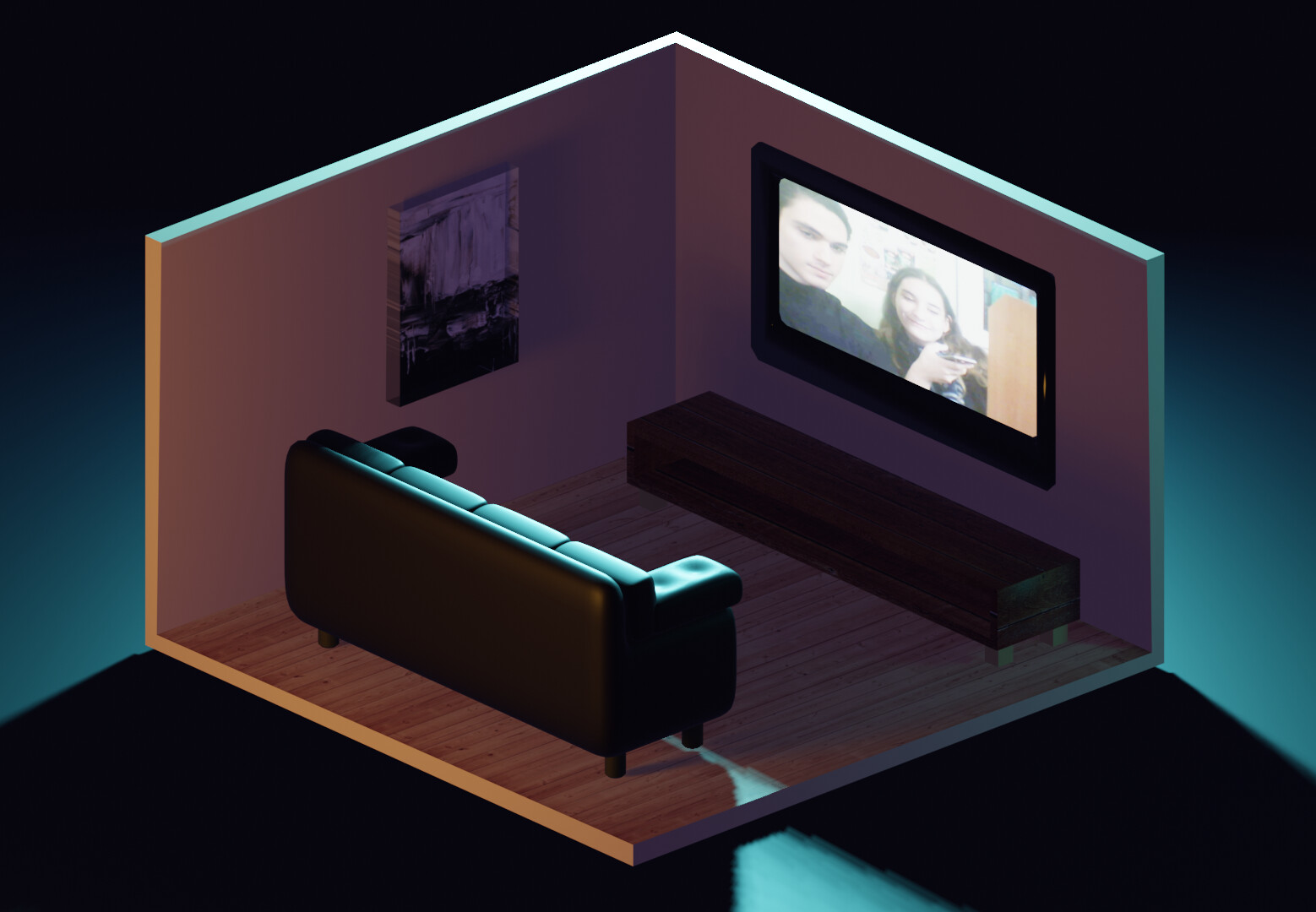 ArtStation - Low poly room
