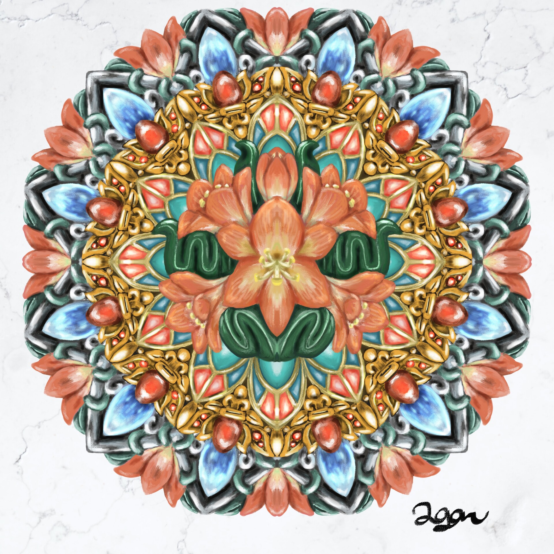 ArtStation - Clivia Mandala