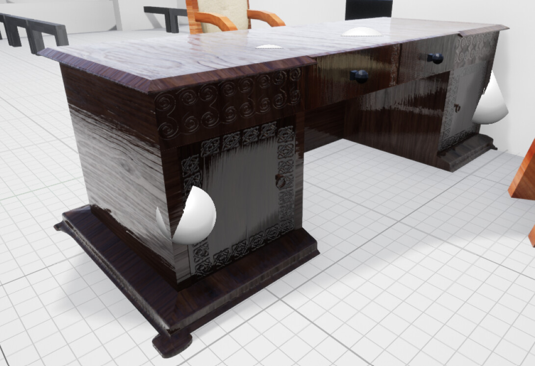 ArtStation - Art Deco Desk