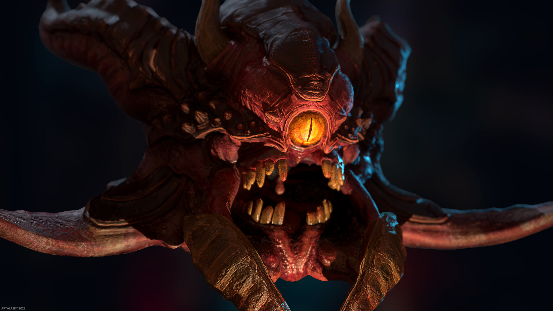 ArtStation - Demon Ball (Game Ready)