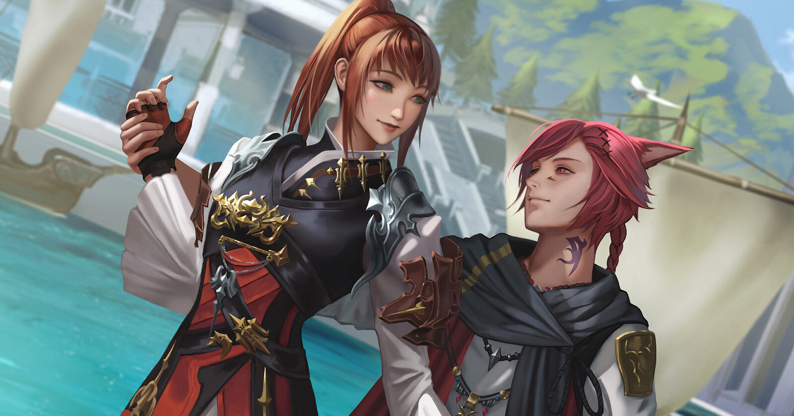 Nibelart - WoL and G'raha Tia [Commission]