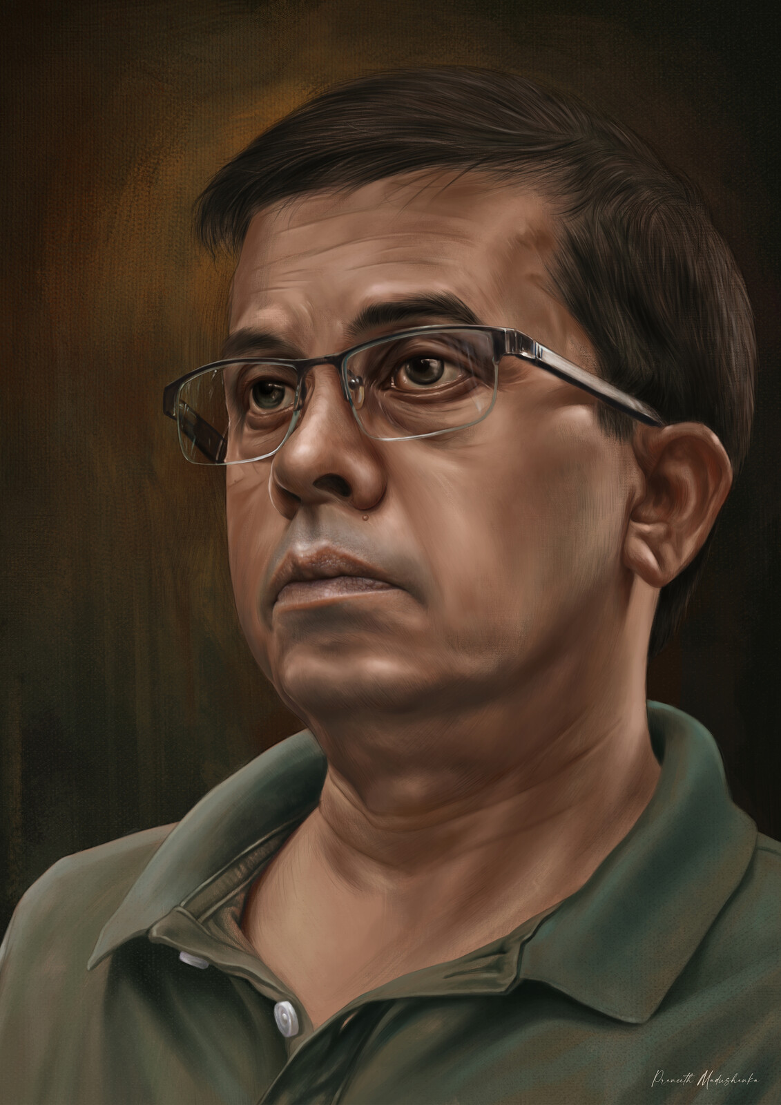 Praneeth Madushanka - Realistic Digital Oil Portrait