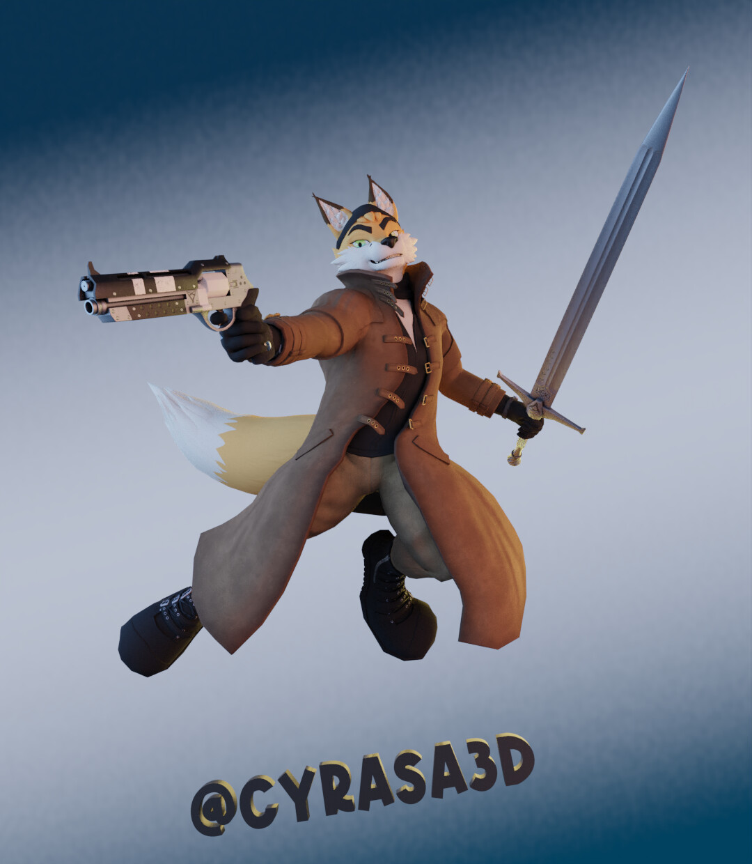 ArtStation - VRC Avatar Commission : Syfe Fireshard