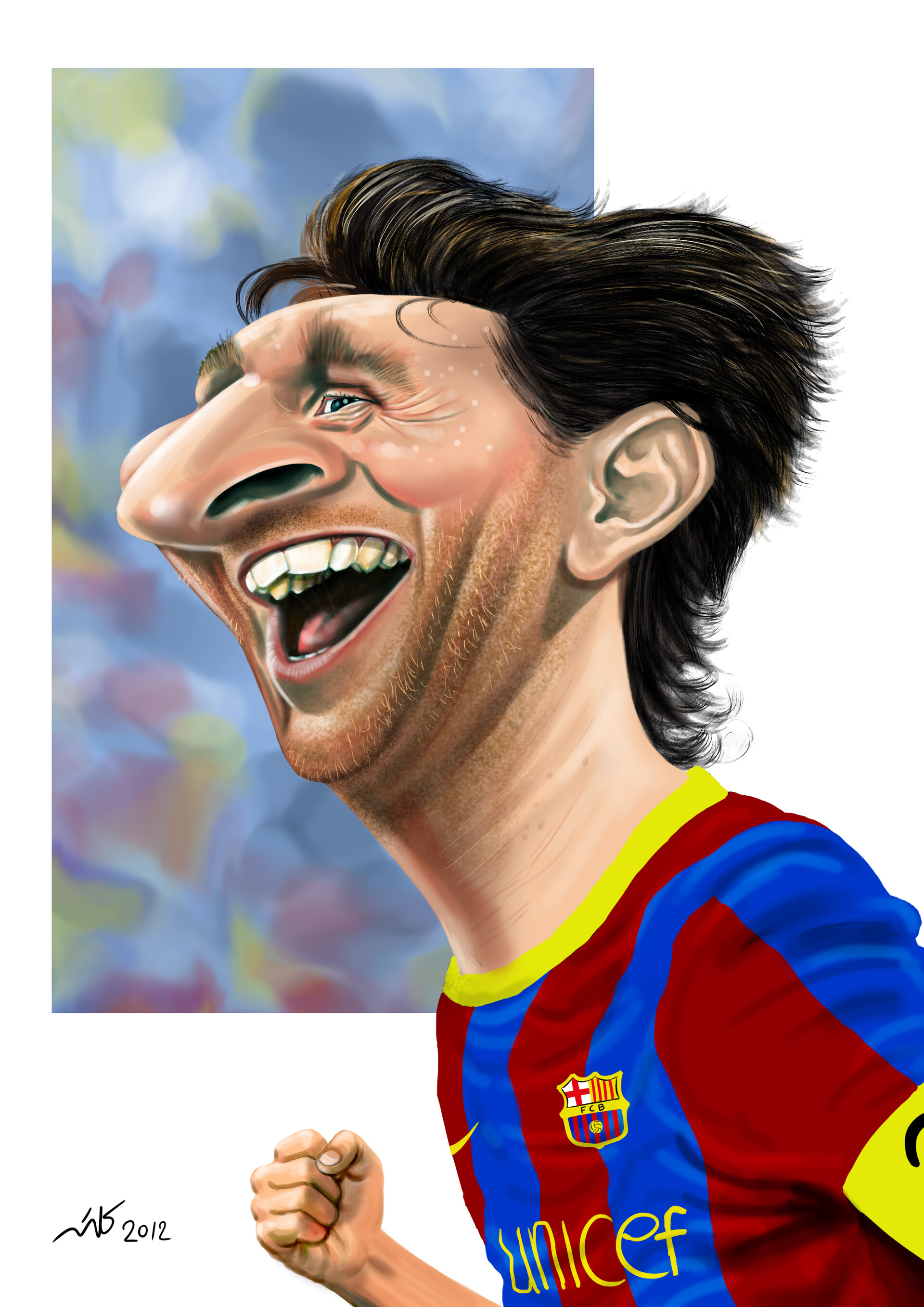 messi funny face