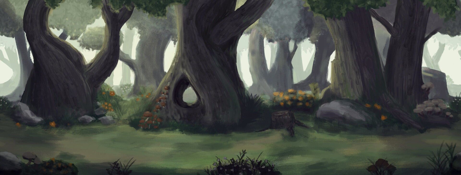 ArtStation - Parallax forest