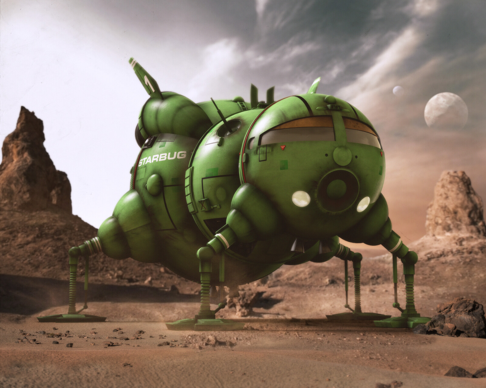 Paul Muller - Starbug: 3D model of Red Dwarf shuttlecraft