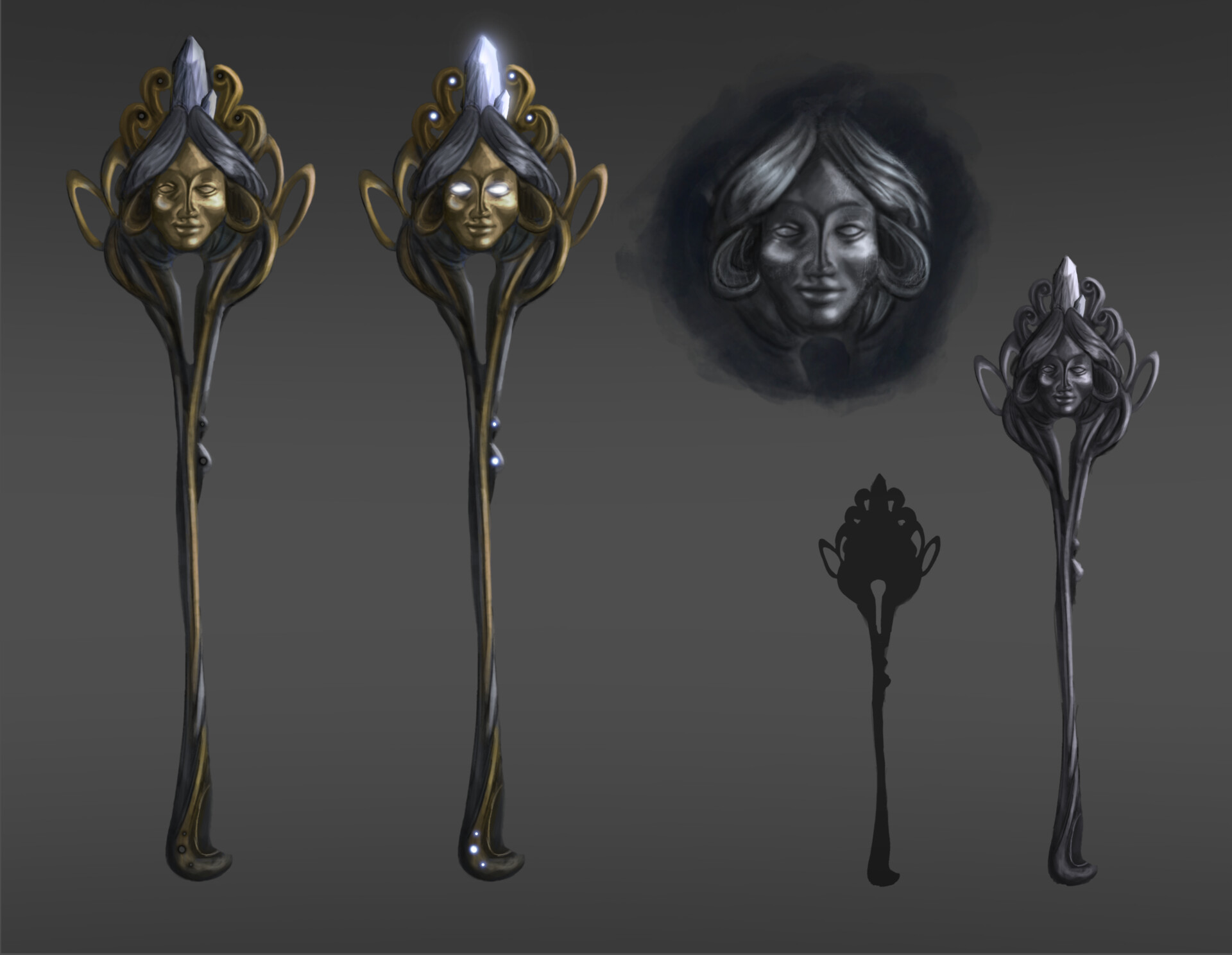 ArtStation - Cursed sceptre concept